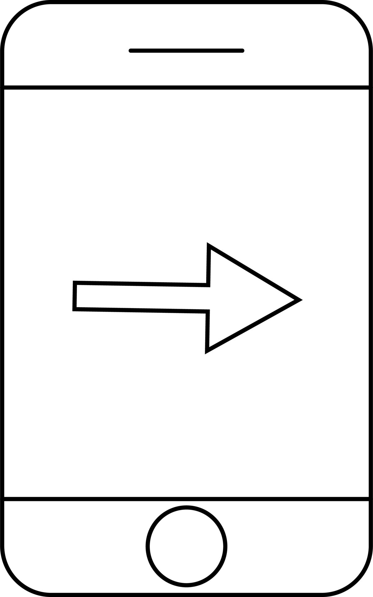 Mobile Data Sending Icon In Thin Line Art. 24342542 Vector Art at Vecteezy