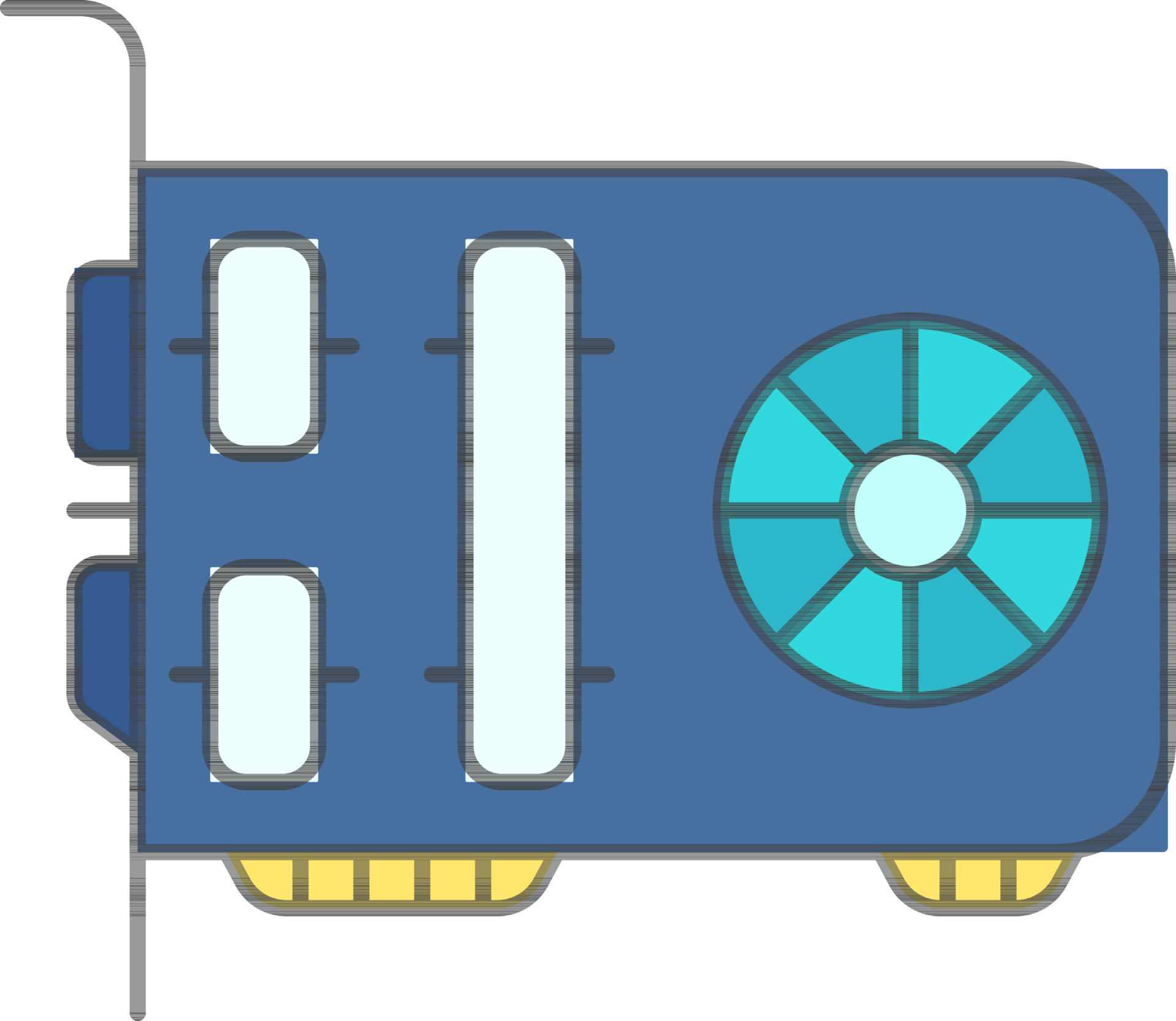 GPU Graphics Processing Unit Icon In Blue Color. 24343191 Vector Art at ... GPU Graphics Processing Unit Icon In Blue Color. 24343191 Vector Art at ...