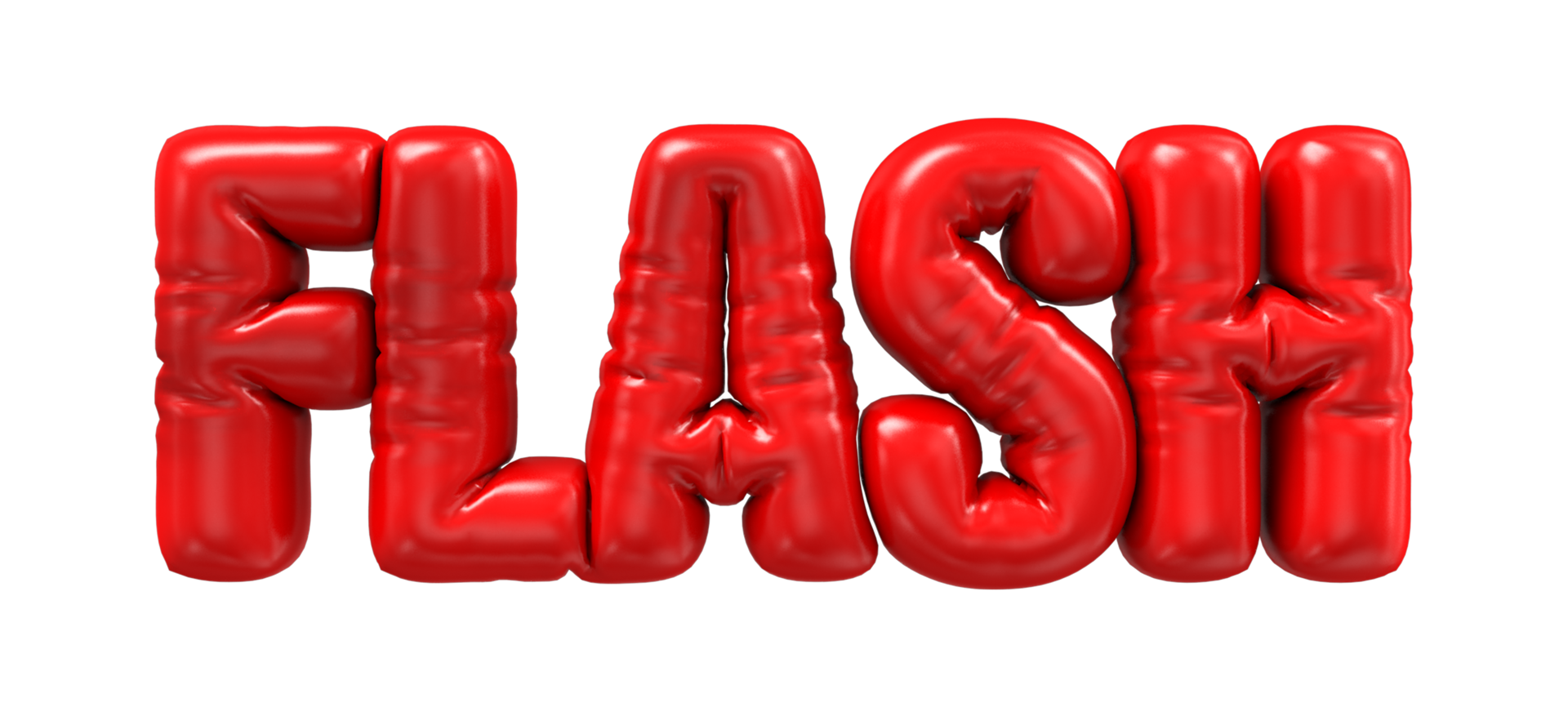 flash text 3d render 24346047 PNG