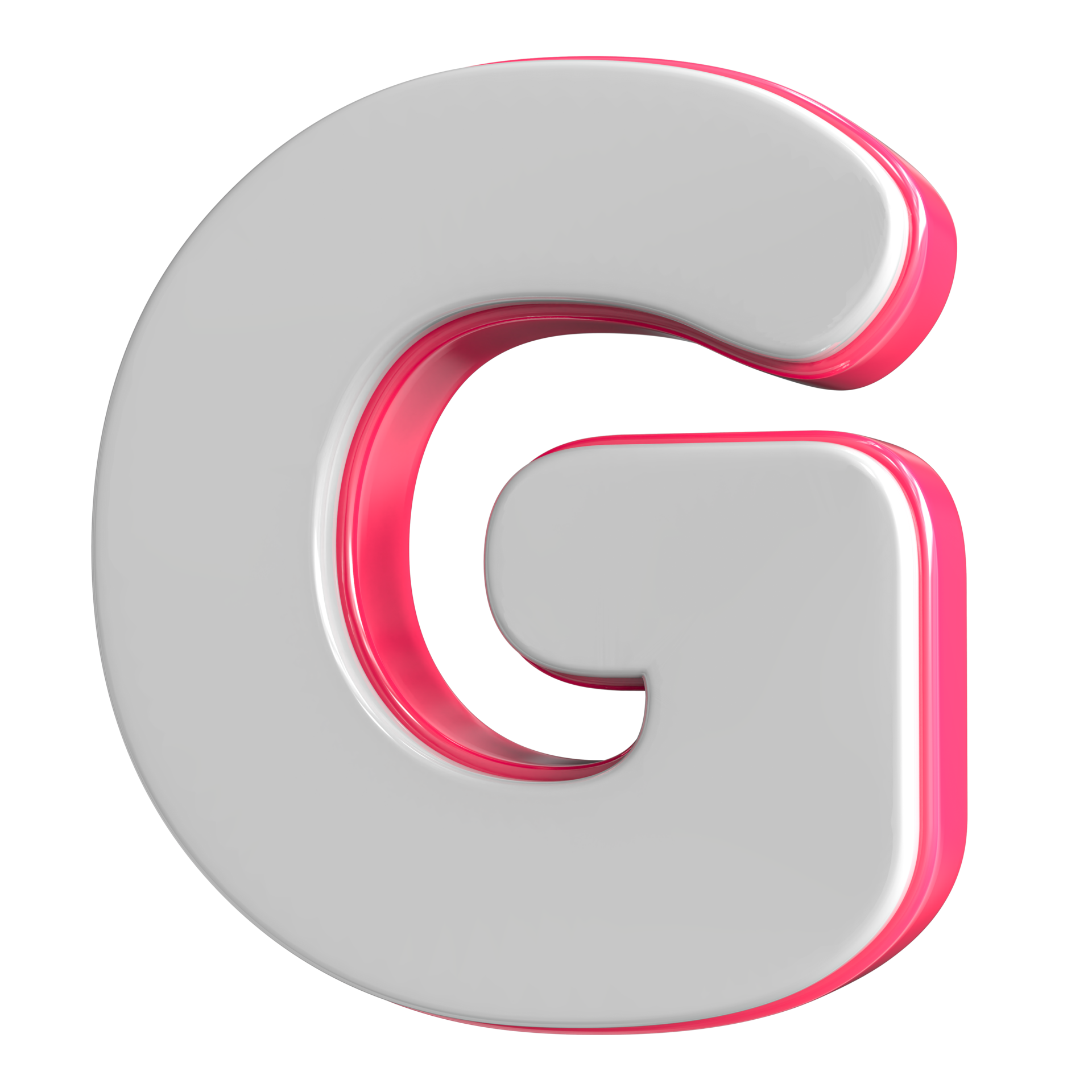Letter G Pink