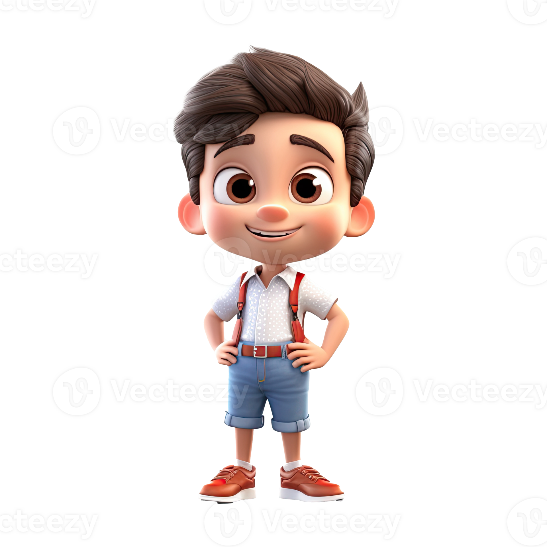 3D happy cartoon boy on transparent background. 24346462 PNG 3D happy cartoon boy on transparent background. 24346462 PNG