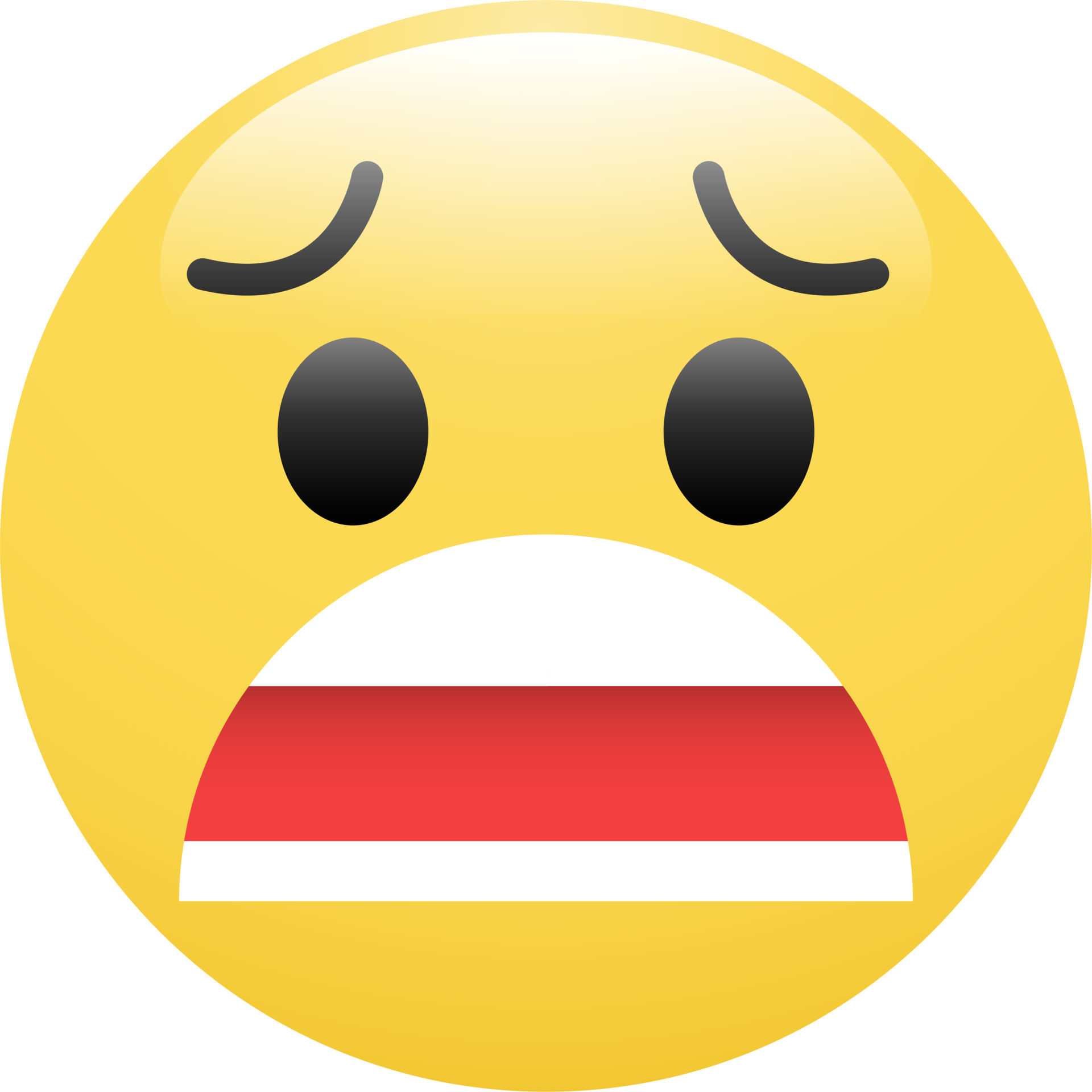 Anxious face emoticon. 24347625 PNG