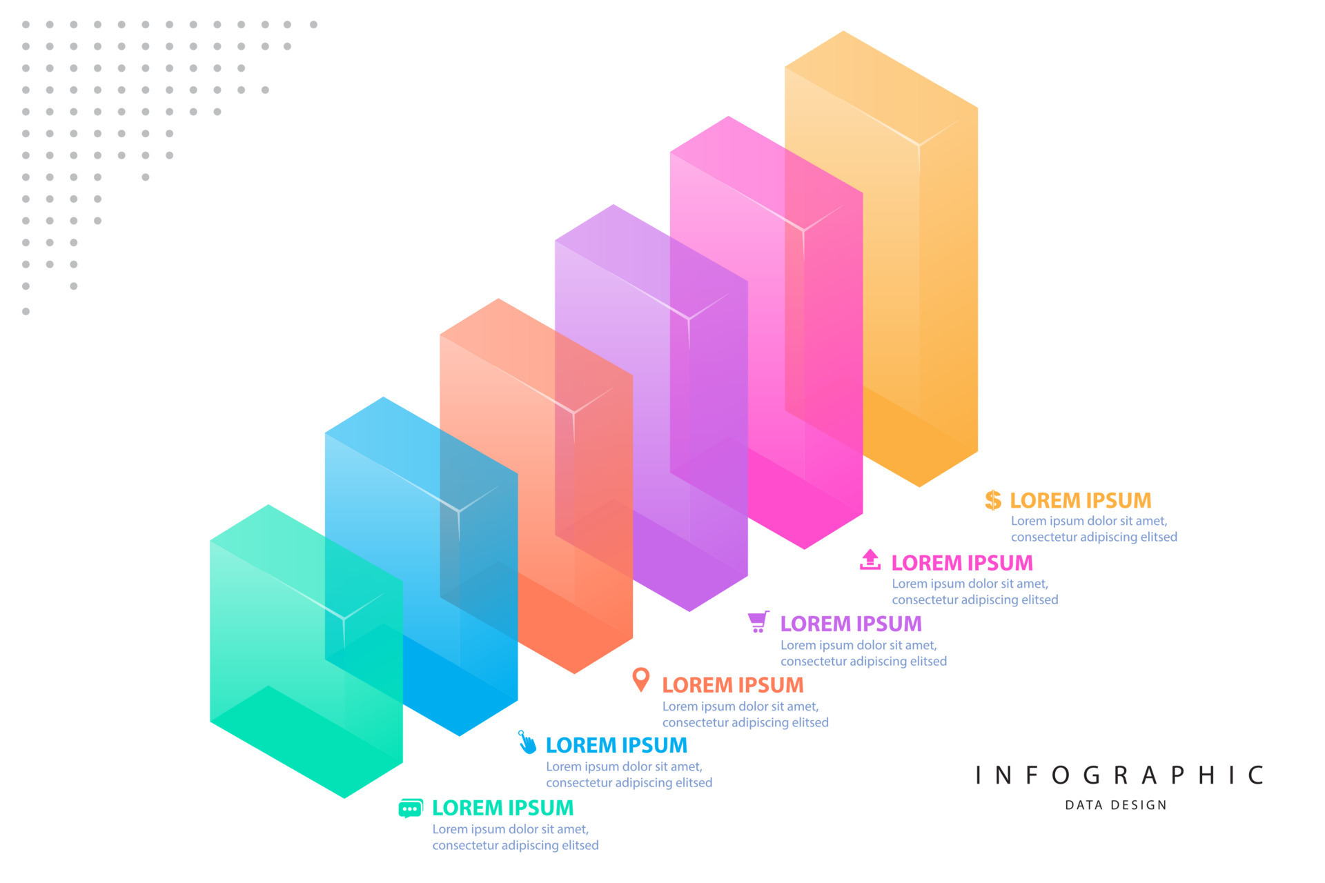 Infographic Elements Data Visualization Vector Design Template Parts Or Processes Workflow