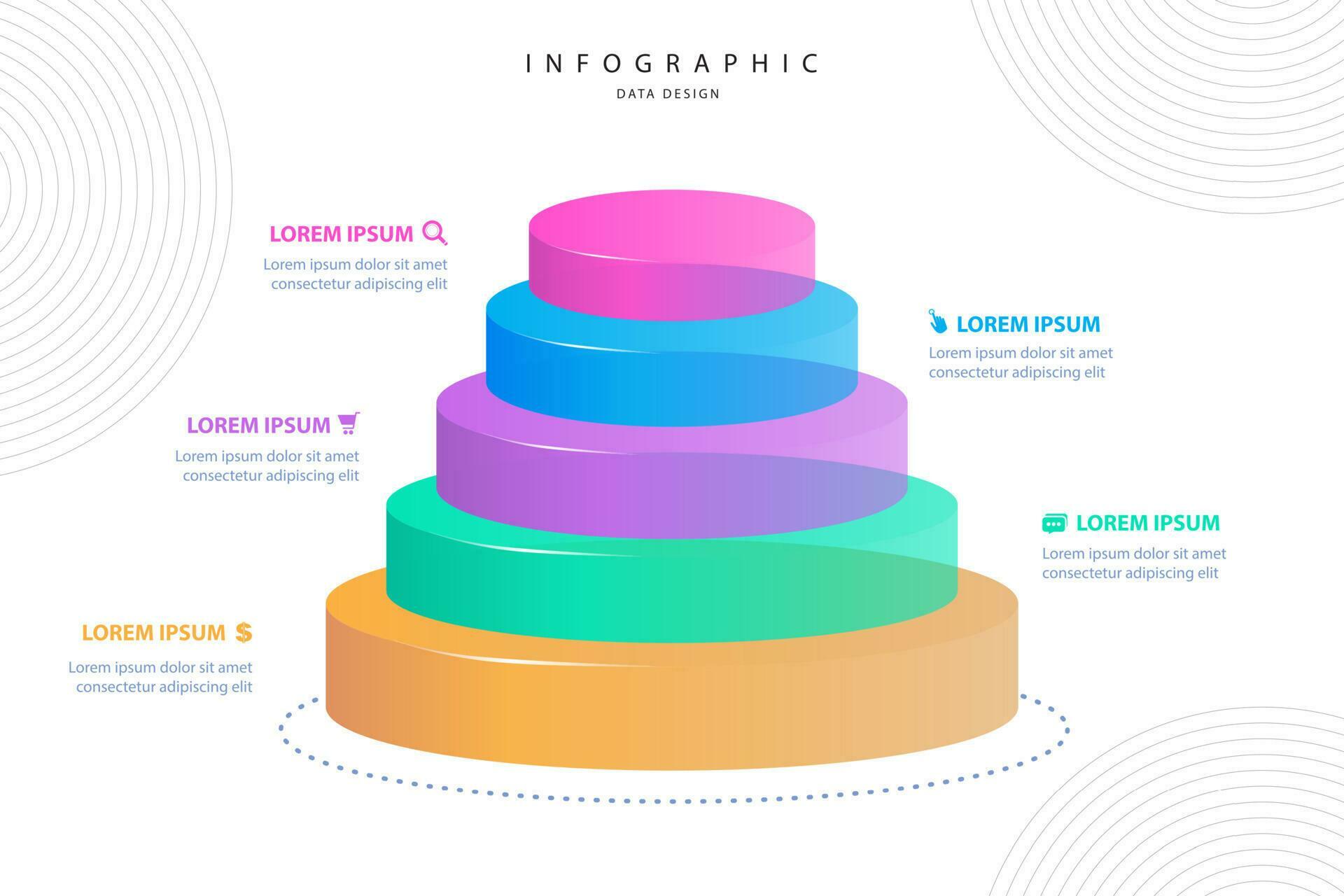 Infographic Elements Data Visualization Vector Design Template Parts Or Processes Workflow