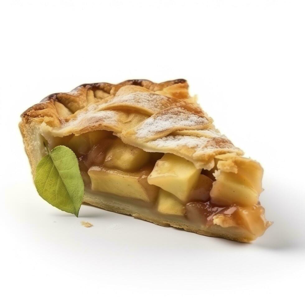 Tasty apple pie isolated on white background, generate ai 24352610 ... Tasty apple pie isolated on white background, generate ai 24352610 ...