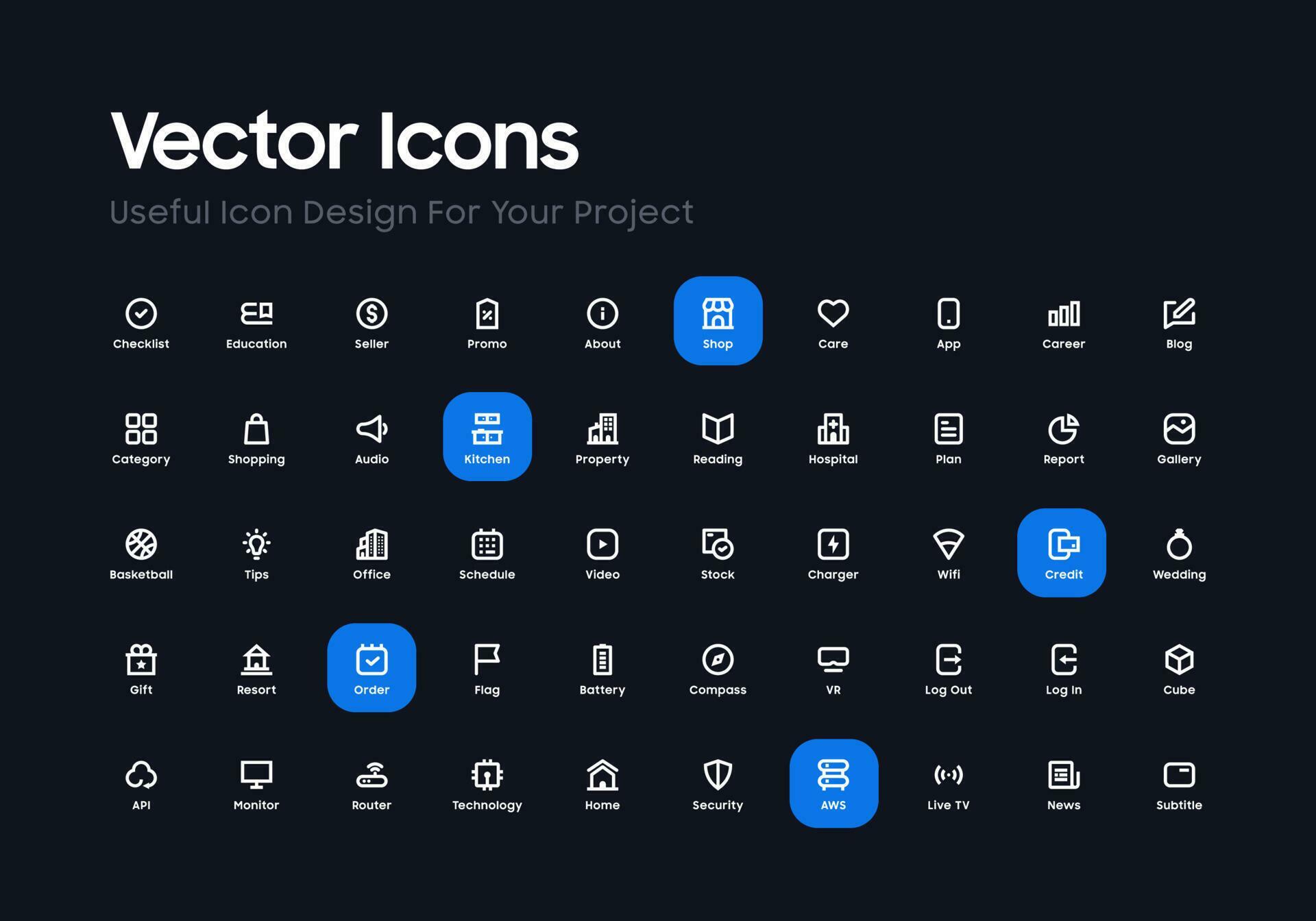 Basic Vector Icon Set For Simple User Interface Design Purpose 24353147 ...
