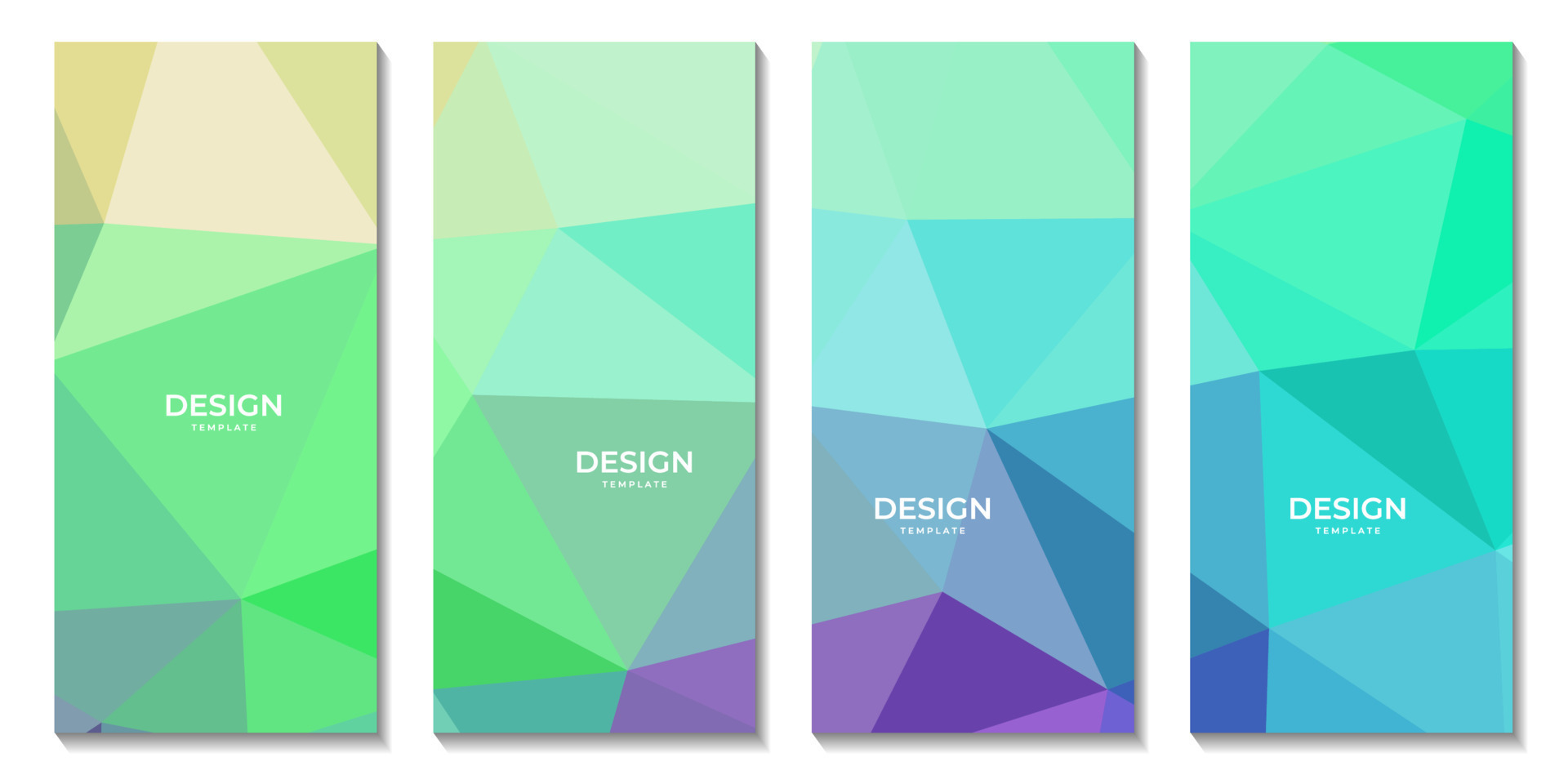 set of brochures. abstract colorful geometric background with triangles 24356243 Vector Art at ...