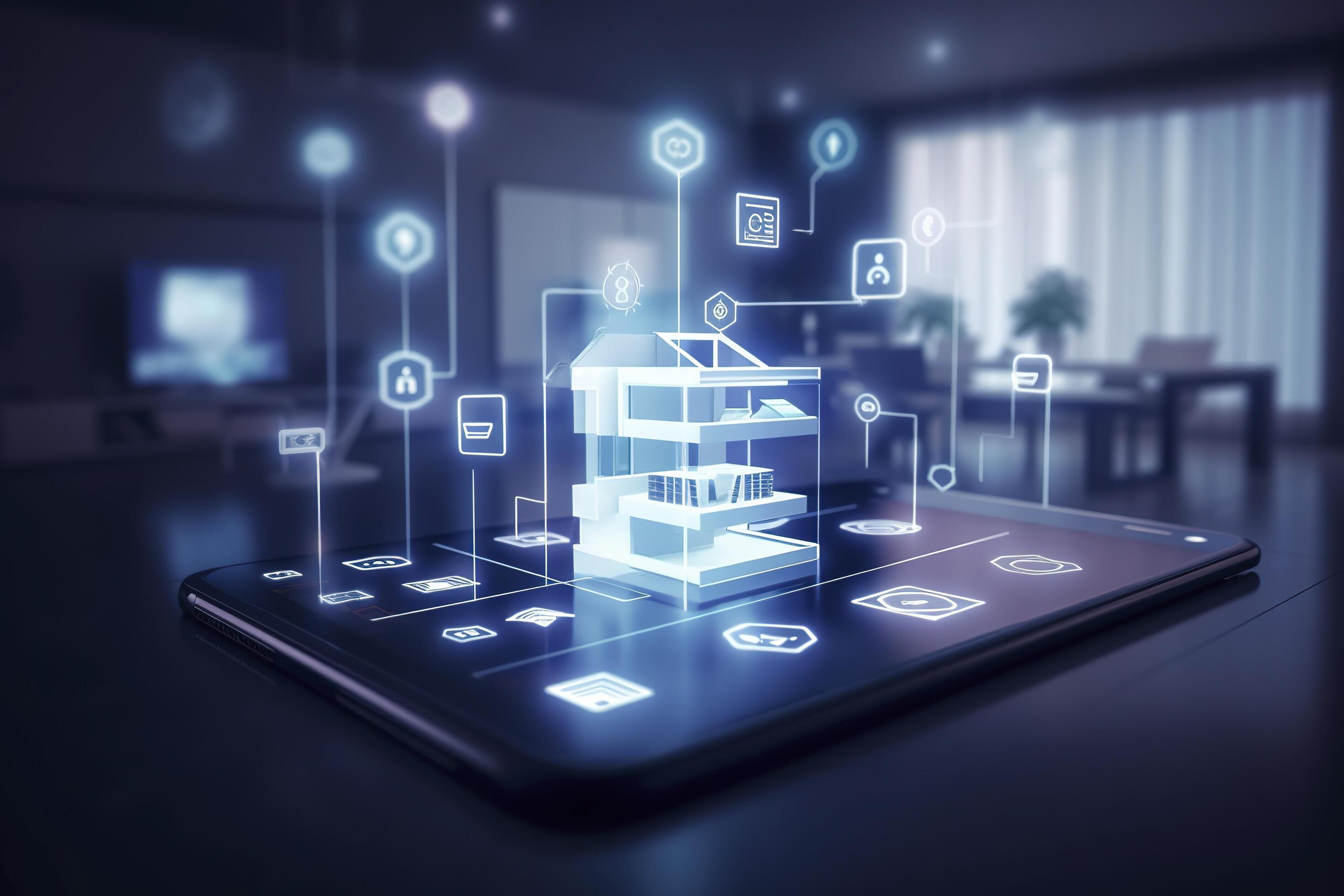 Modern smart home management systems use augmented reality, Smart ...