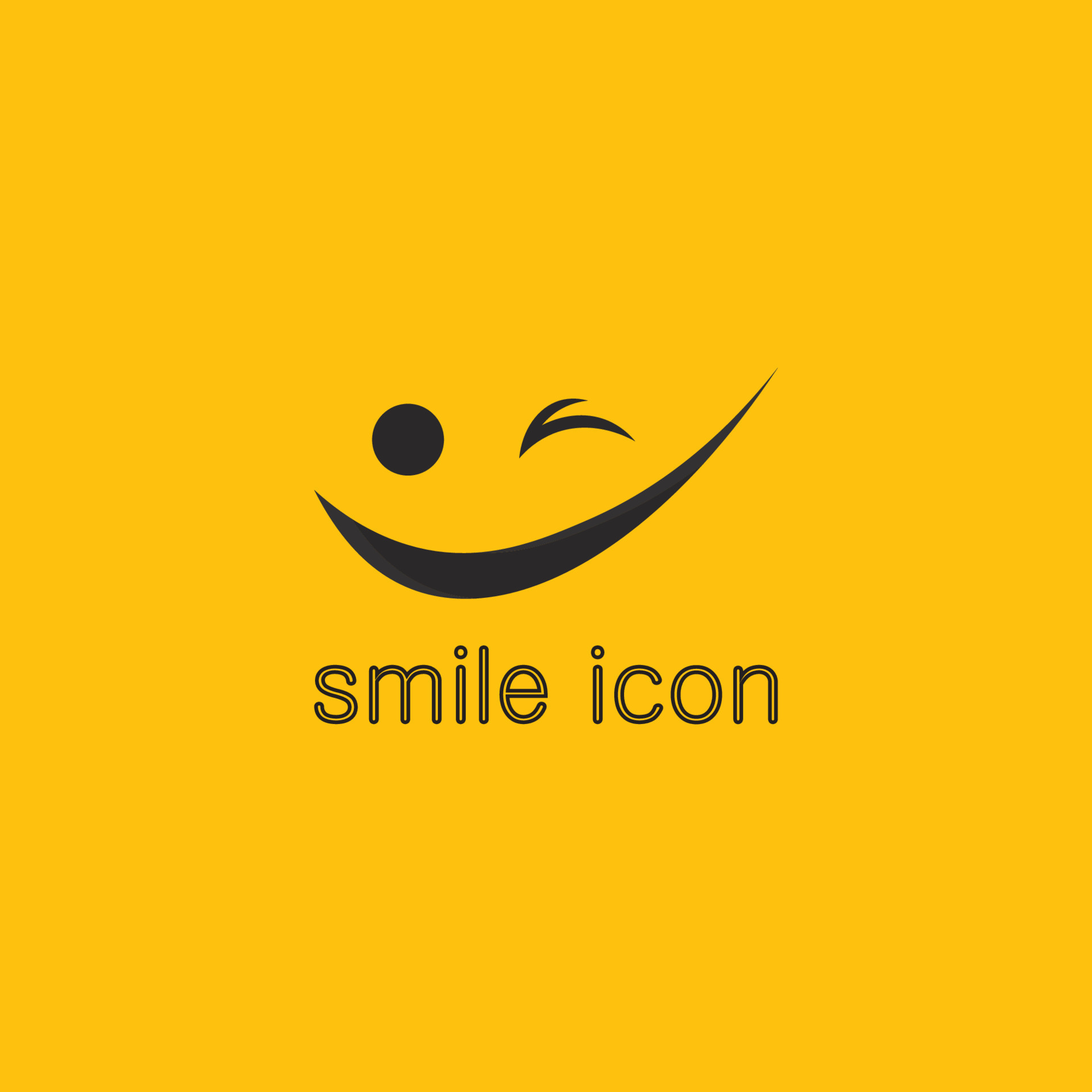 smile icon, smile, logo vector design happy emoticon Business, funny ...