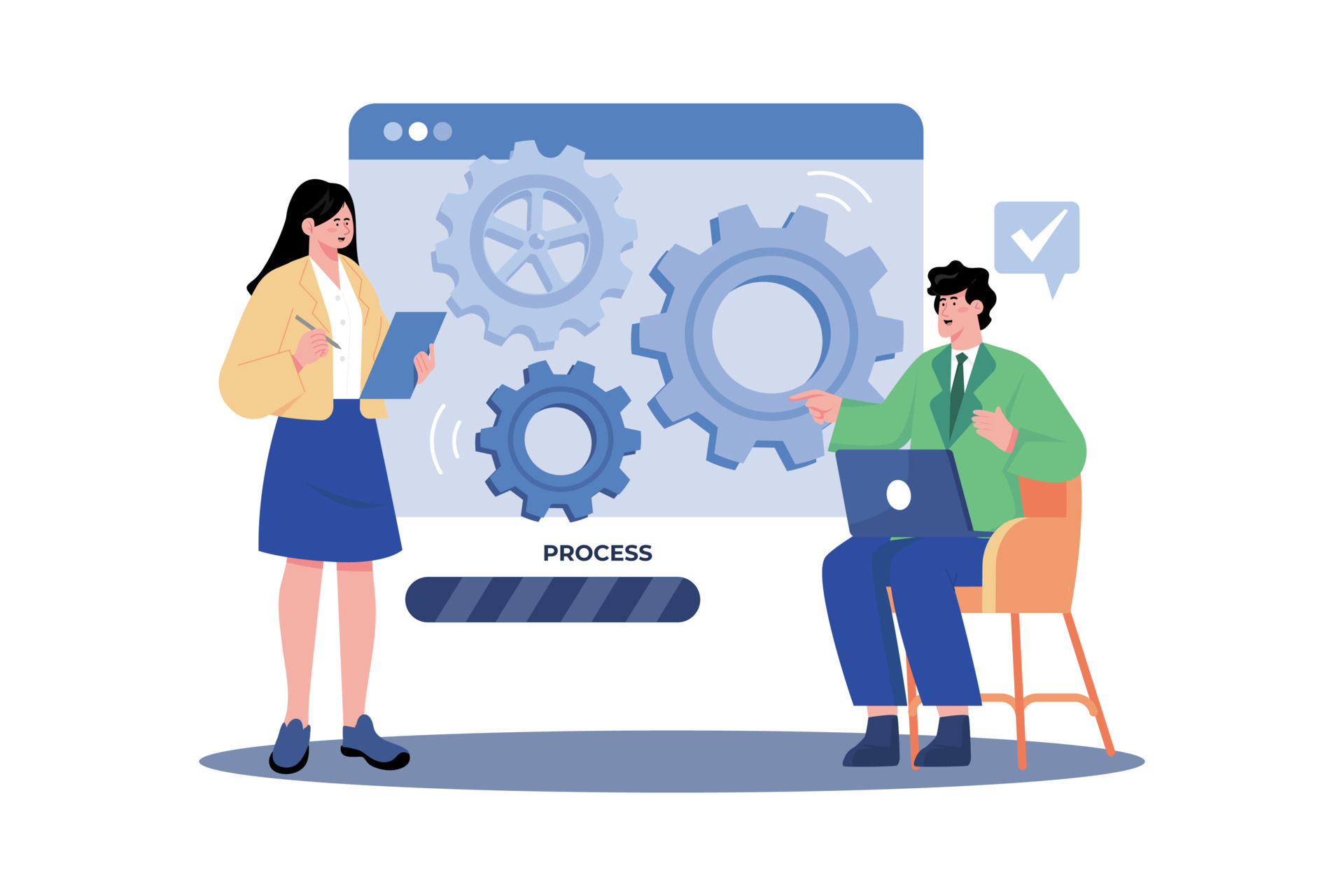Operations manager streamlining business processes. 24359877 Vector Art ... Operations manager streamlining business processes. 24359877 Vector Art ...