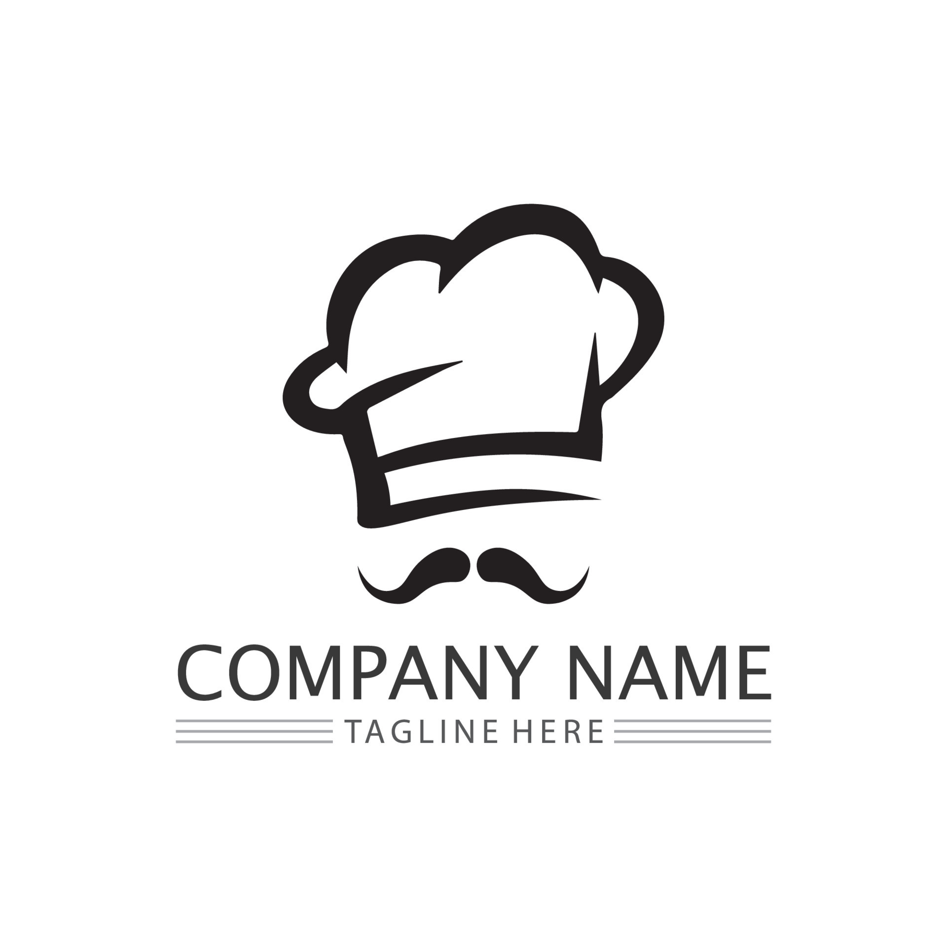 chef hat logo vector design template 24360667 Vector Art at Vecteezy
