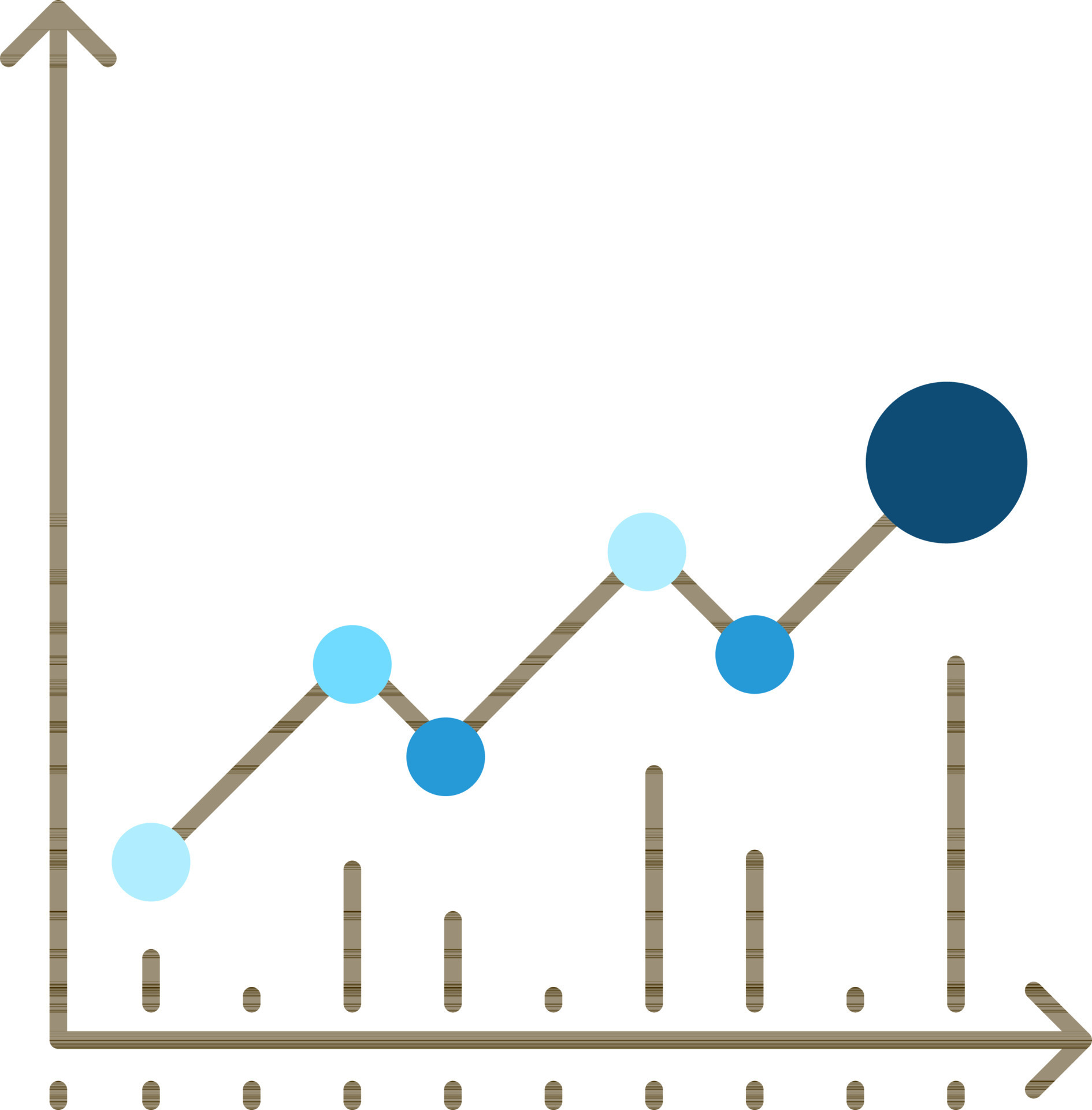 Vector illustration of Line Chart with Point. 24363845 Vector Art at ...