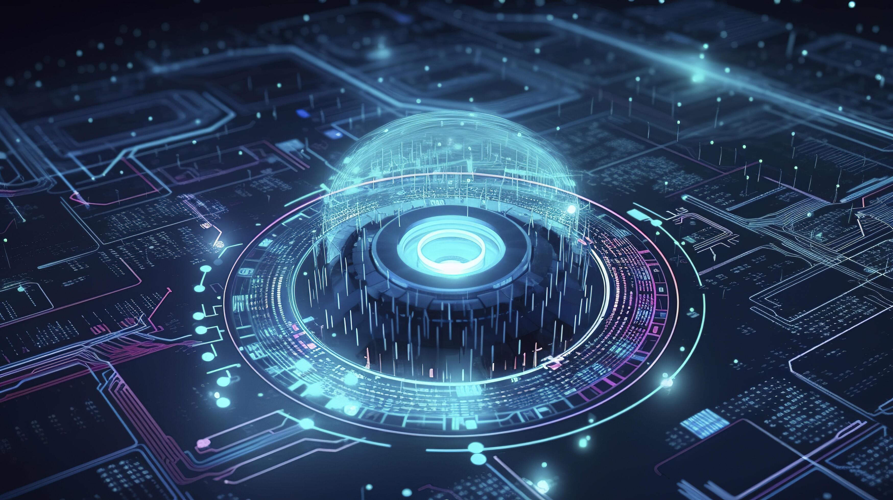 Hacker accessing to personal data information with a computer 3D rendering, generate ai 24366163 ...