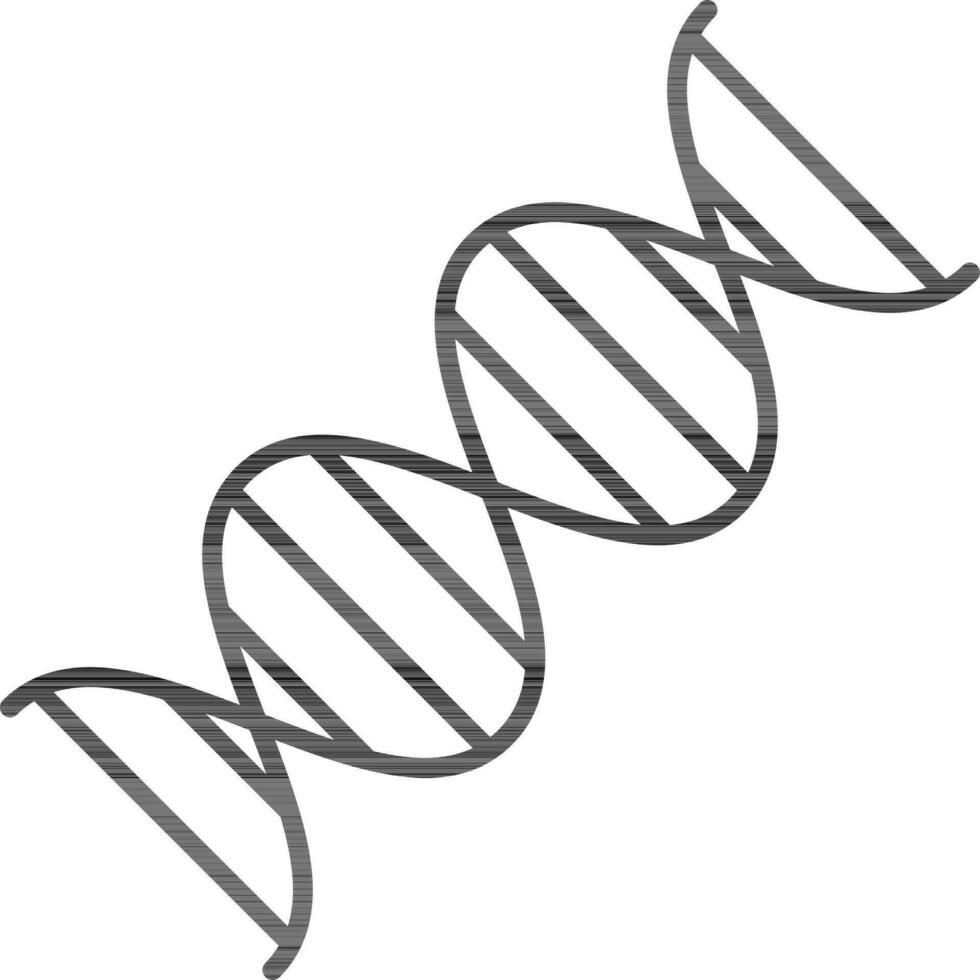 Black Line Art Illustration Of Dna Icon 24367297 Vector Art At Vecteezy