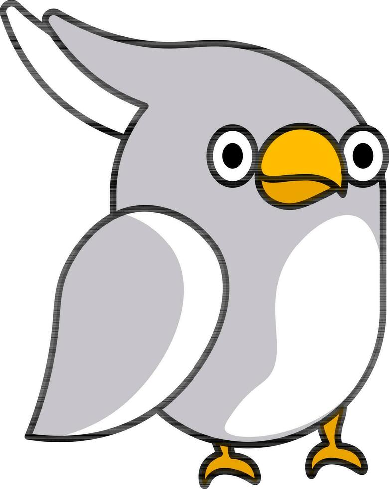 Cockatoo Bird Icon In Grey And Yellow Color 24368579 Vector Art At Vecteezy