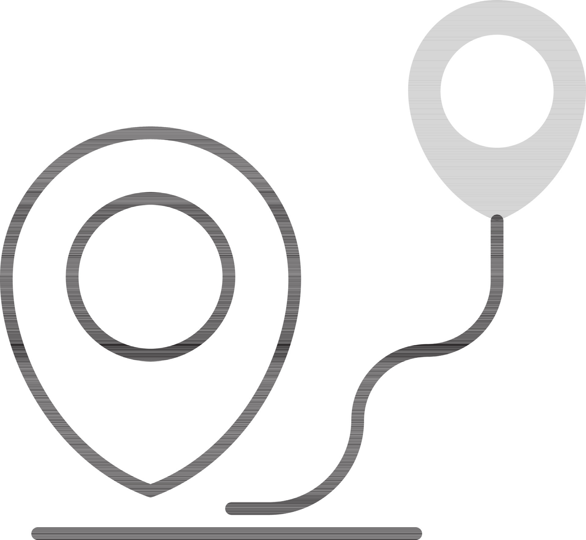 Vector illustration of Street location point icon. 24369142 Vector Art ...