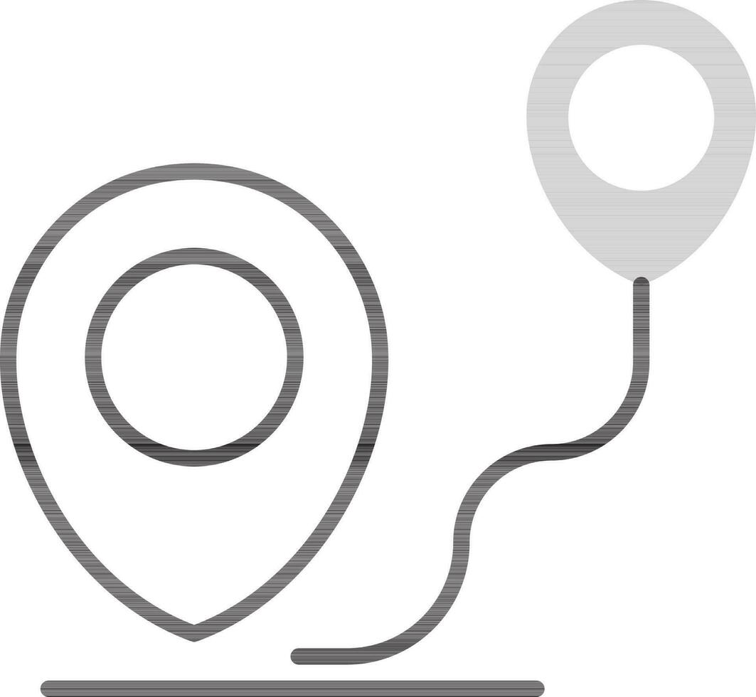 Vector illustration of Street location point icon. 24369206 Vector Art ...