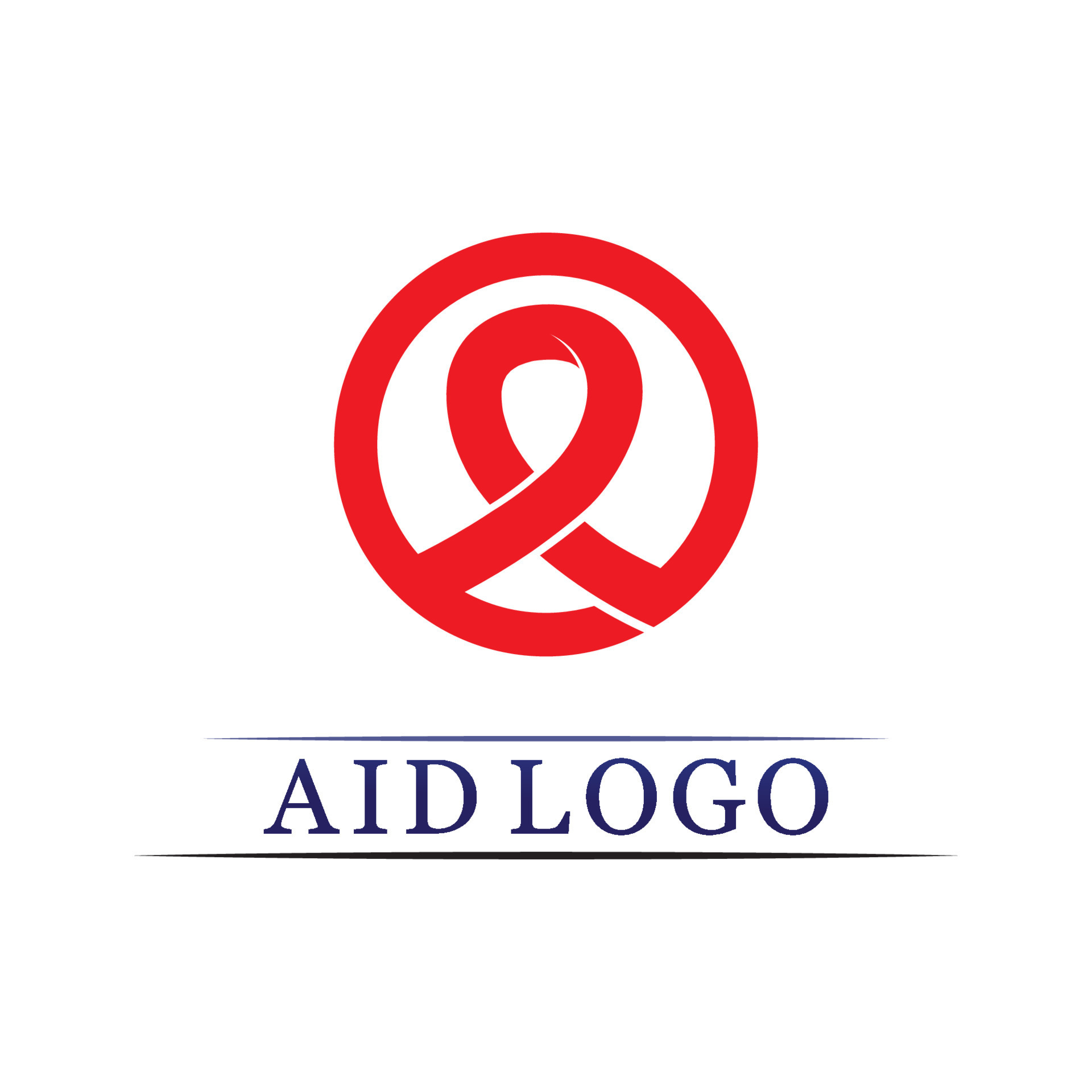 Aids Ribbon Logo And World Aids Day Vector Design 24371735 Vector Art