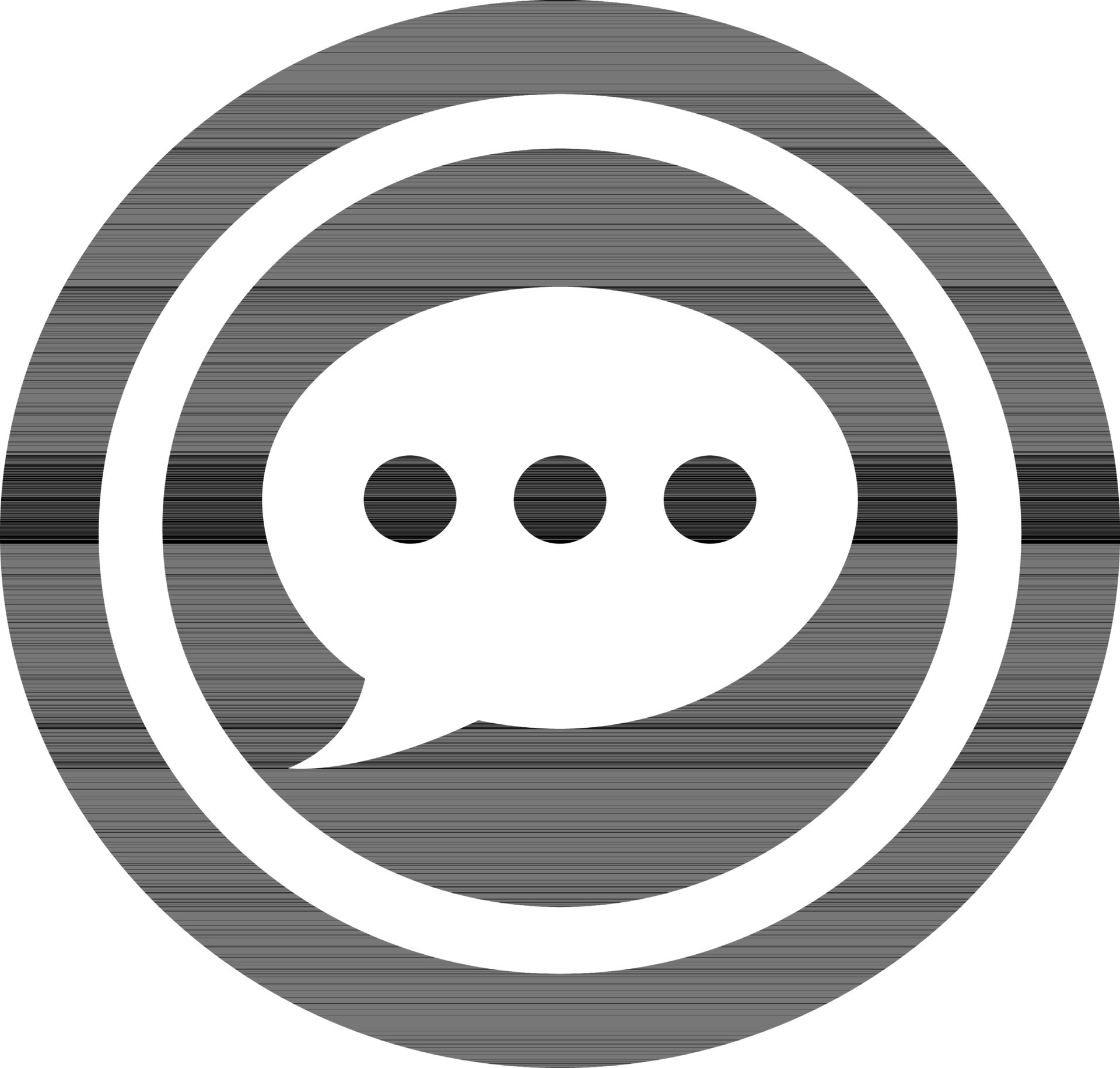 Flat Chat icon in black and white. 24372377 Vector Art at Vecteezy
