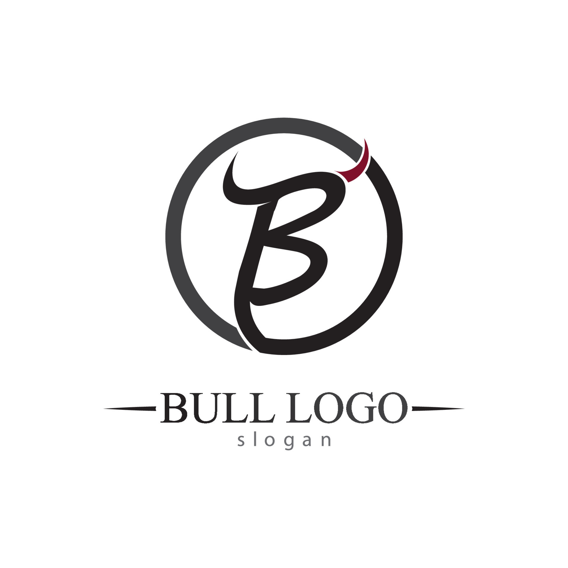 Bull horn and buffalo logo and symbols template icons app 24374658 Vector Art at Vecteezy