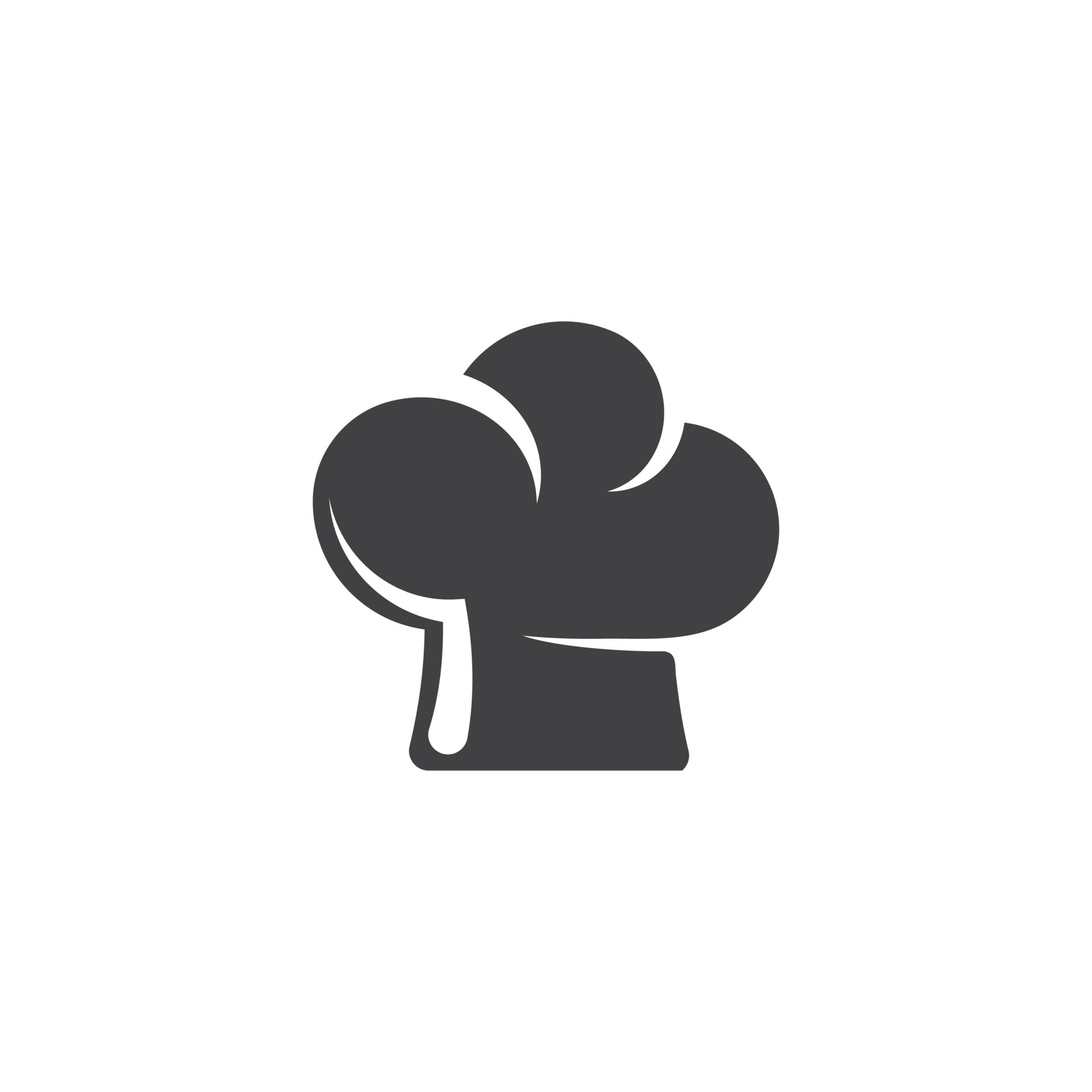 Isolated gray chef hat. 24374845 Vector Art at Vecteezy