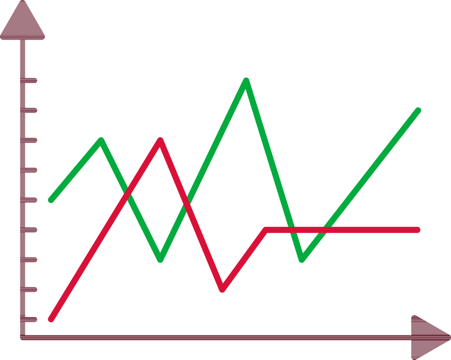 Colorful Wave Line Graph Chart icon in flat style. 24375096 Vector Art ...