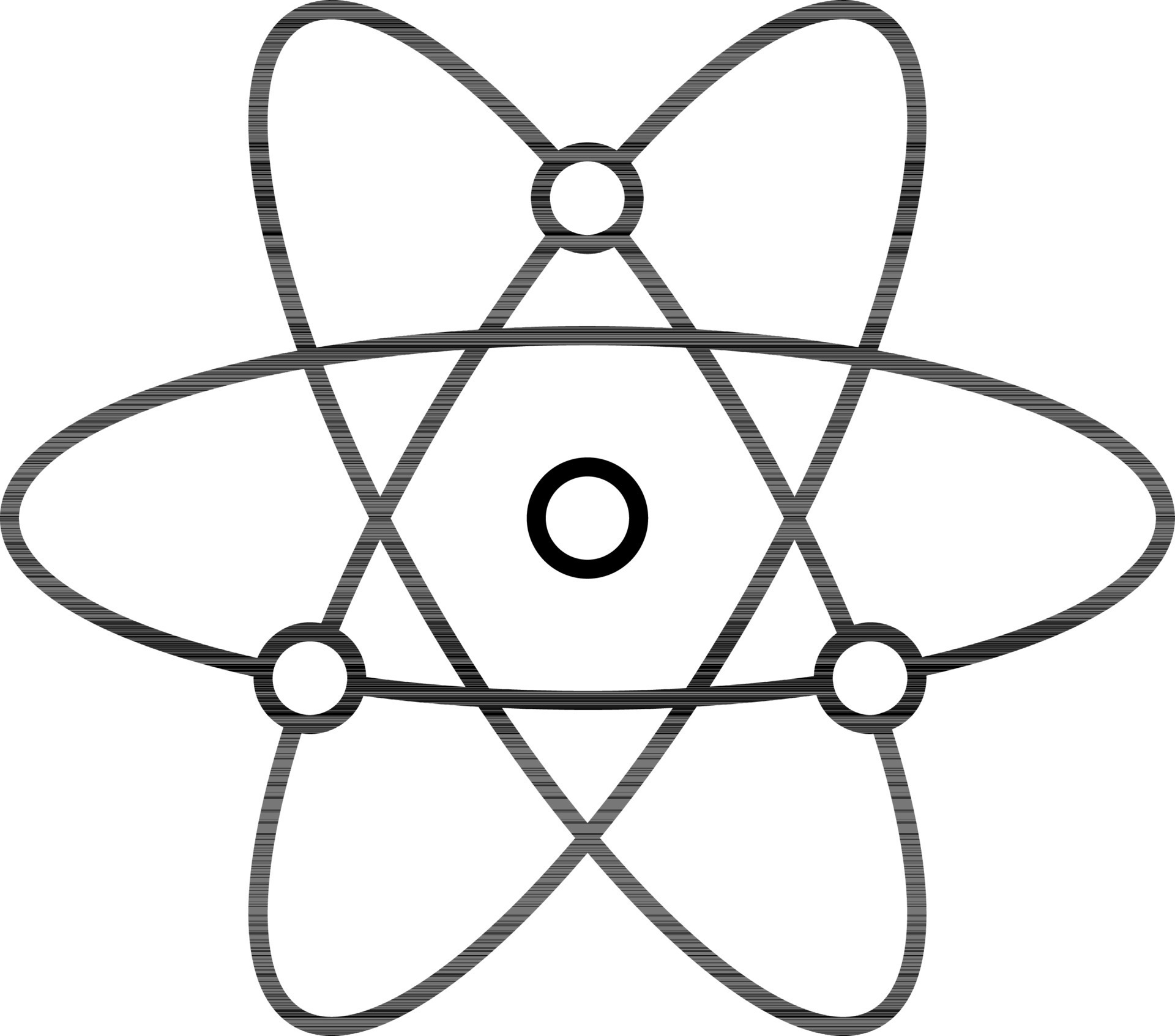 Atomic Structure Icon In Line Art 24375692 Vector Art At Vecteezy