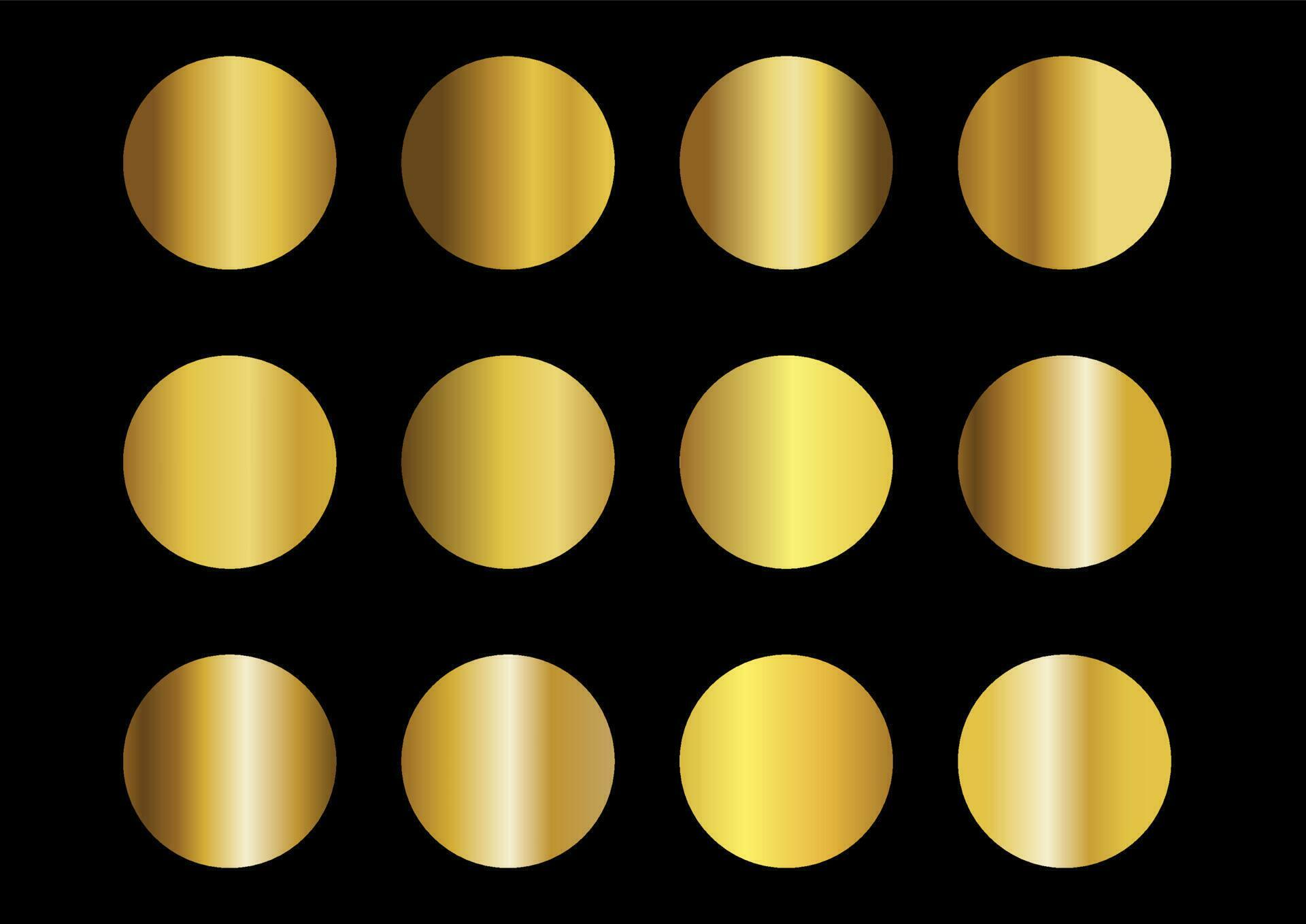 gold gradients collection 24378967 Vector Art at Vecteezy