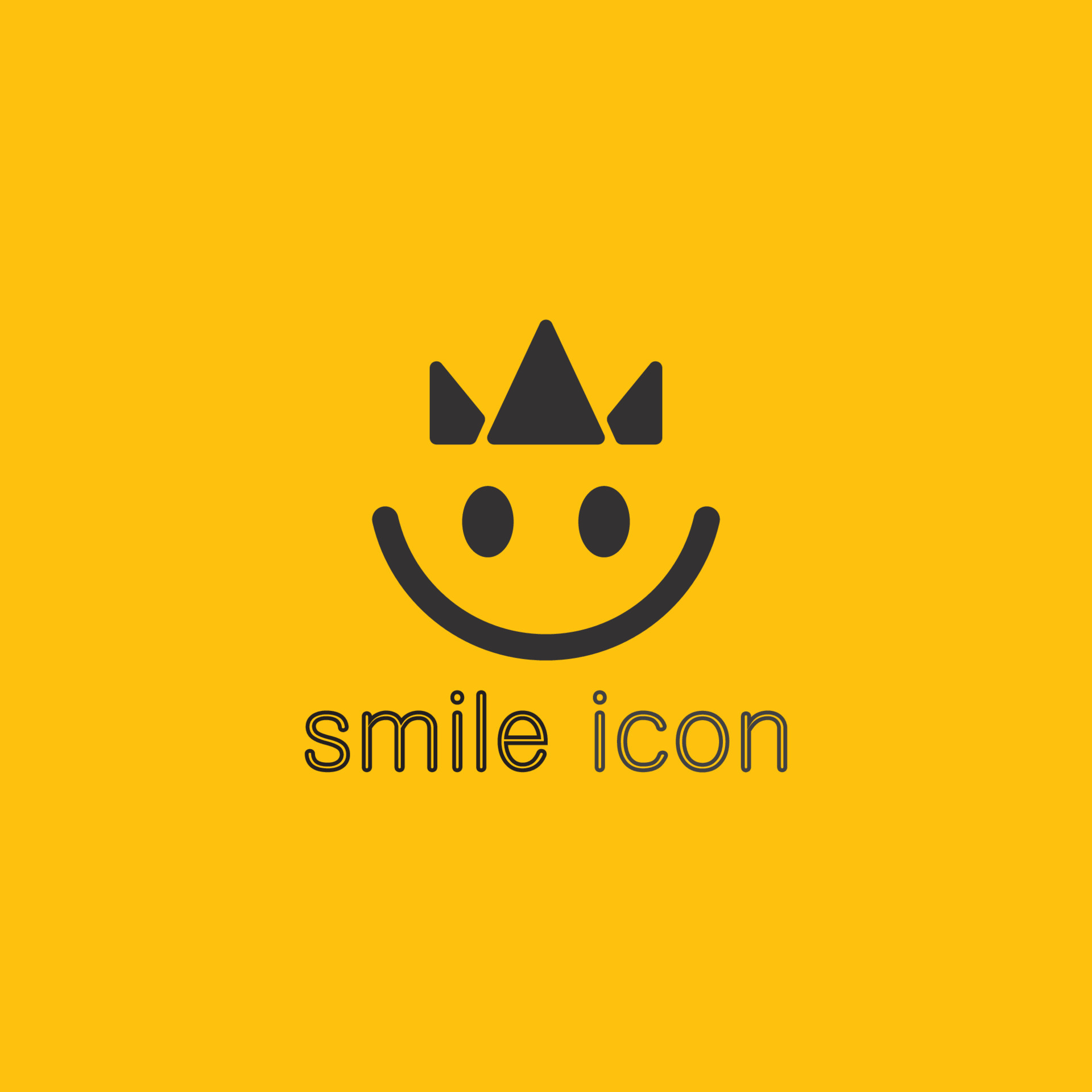 smile icon, smile, logo vector design happy emoticon Business, funny ...