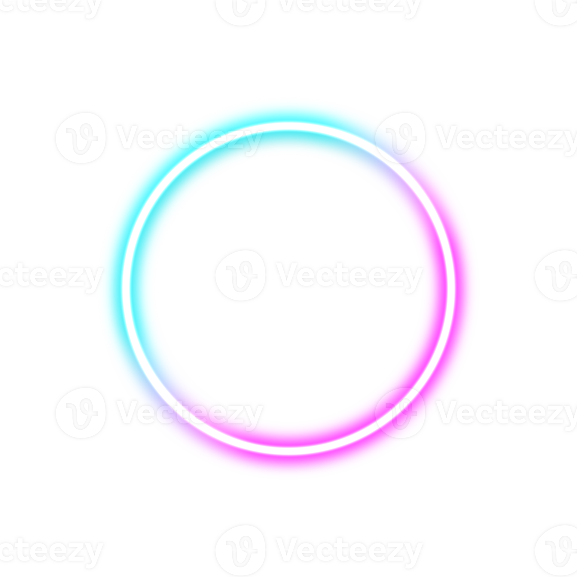 Colorful Glowing Circle Neon 24382348 Png