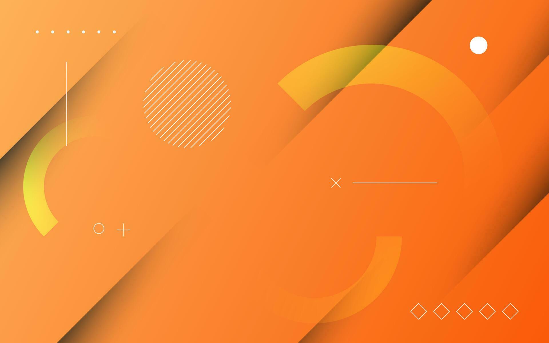 Minimal Abstract Orange Gradient Color Dynamic Composition Elements Geometric Background Eps10