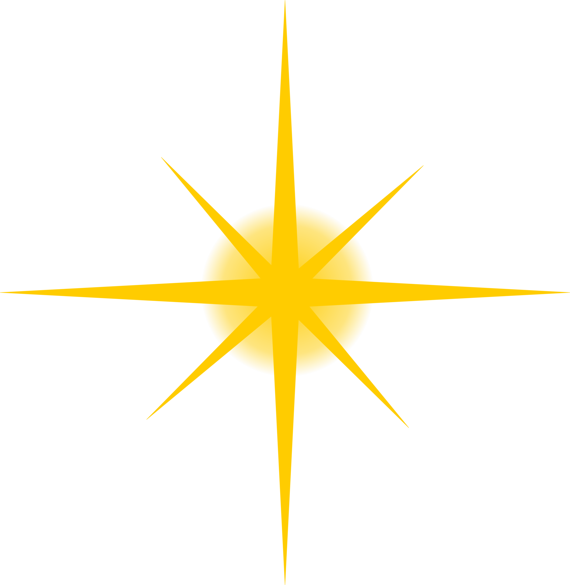 Sparkling star, glowing yellow star light effect. Glitter magic star sparks transparent ...