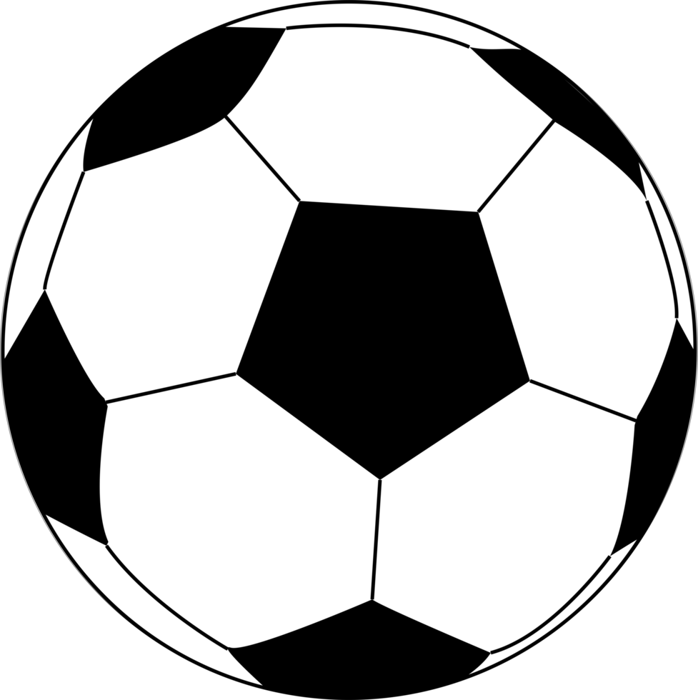 Ball icon football soccer black white icon logo symbol design transparent background 24382889 PNG