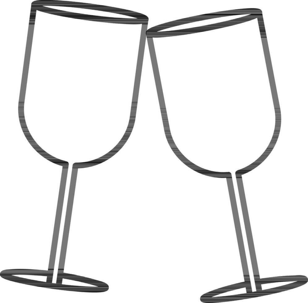 Flat Illustration Of Wine Glasses 24384371 Vector Art At Vecteezy