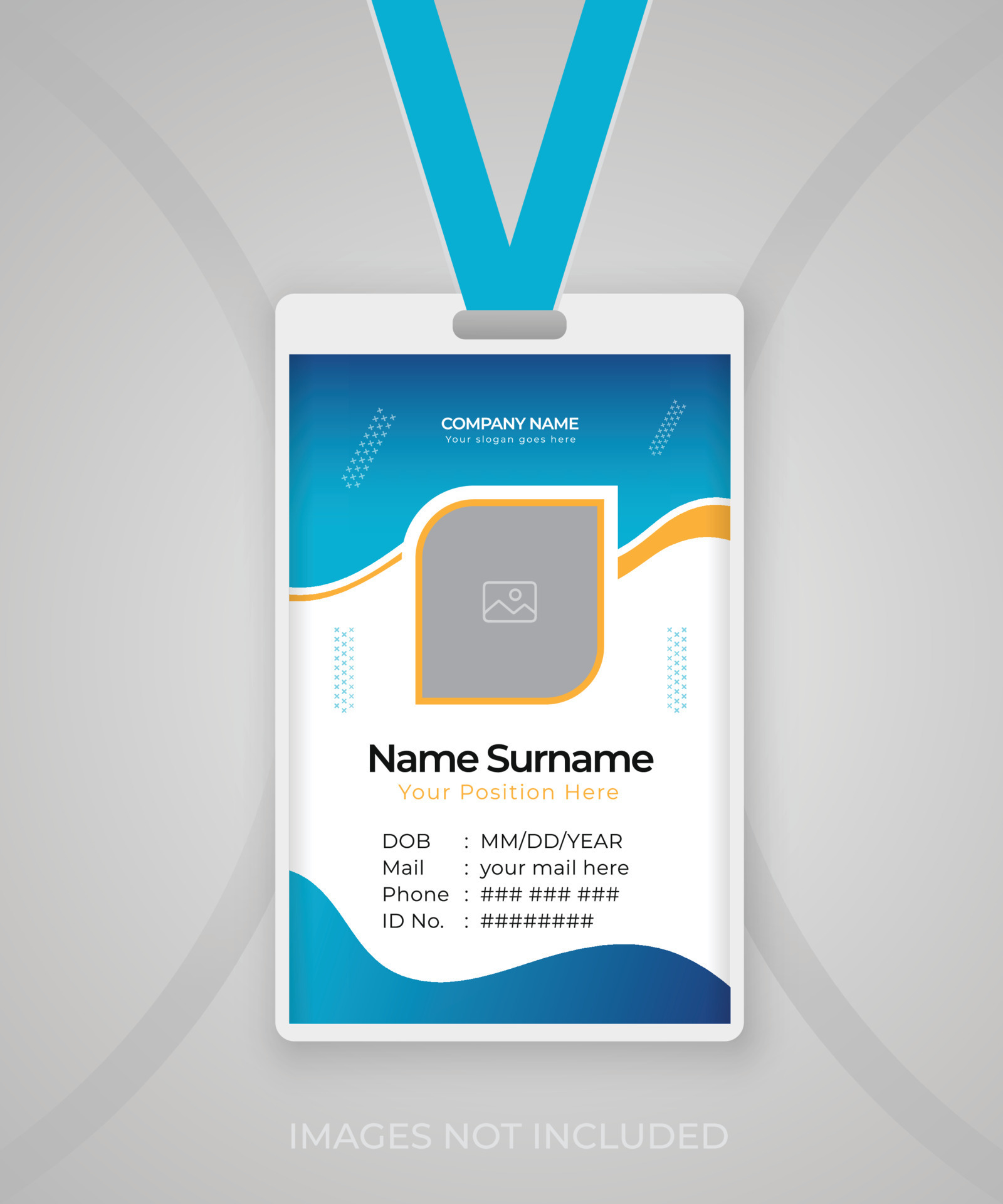 ID Card Template, Student, Employee ID, Office ID Card Design 24390438 ... ID Card Template, Student, Employee ID, Office ID Card Design 24390438 ...