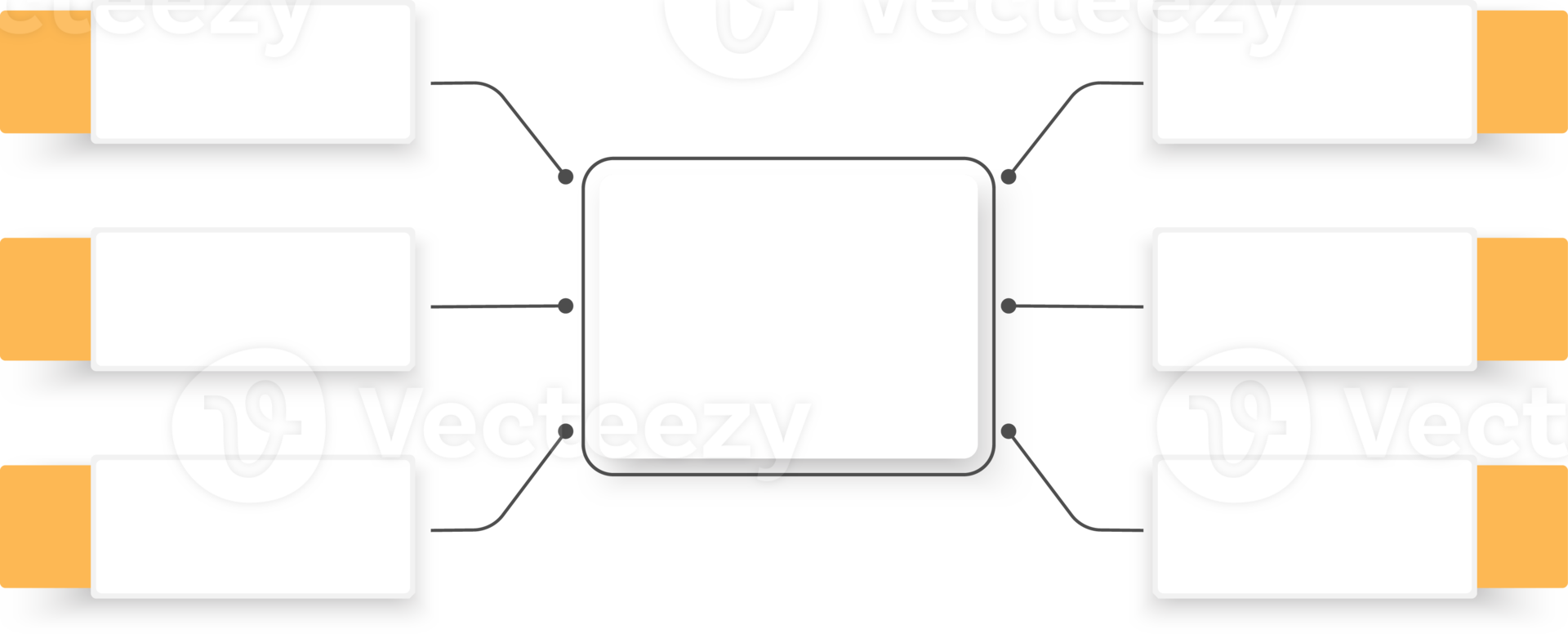 6 steps Rectangle Infographic template business data infochart ...