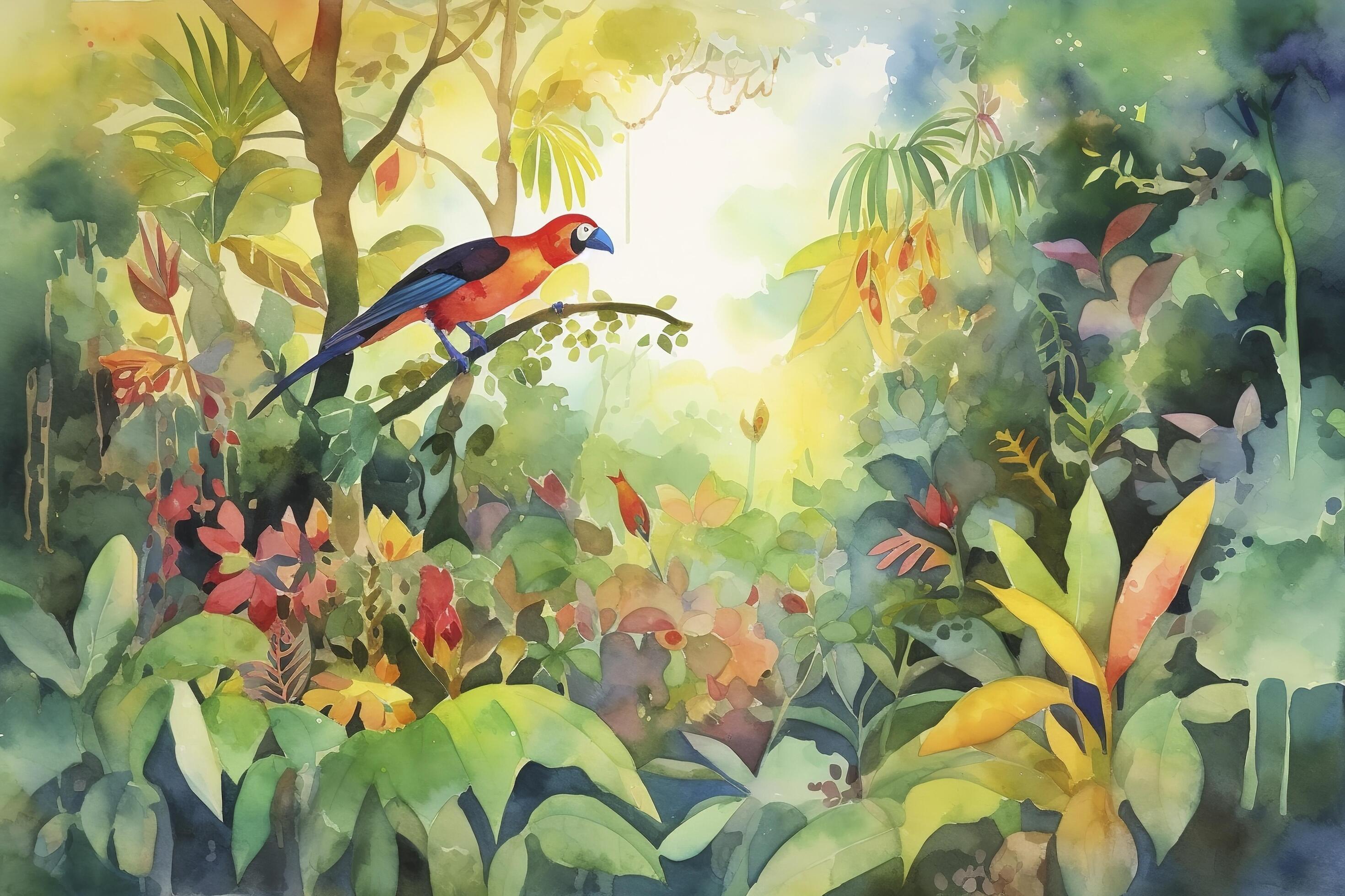 Tropical Rainforest Painting