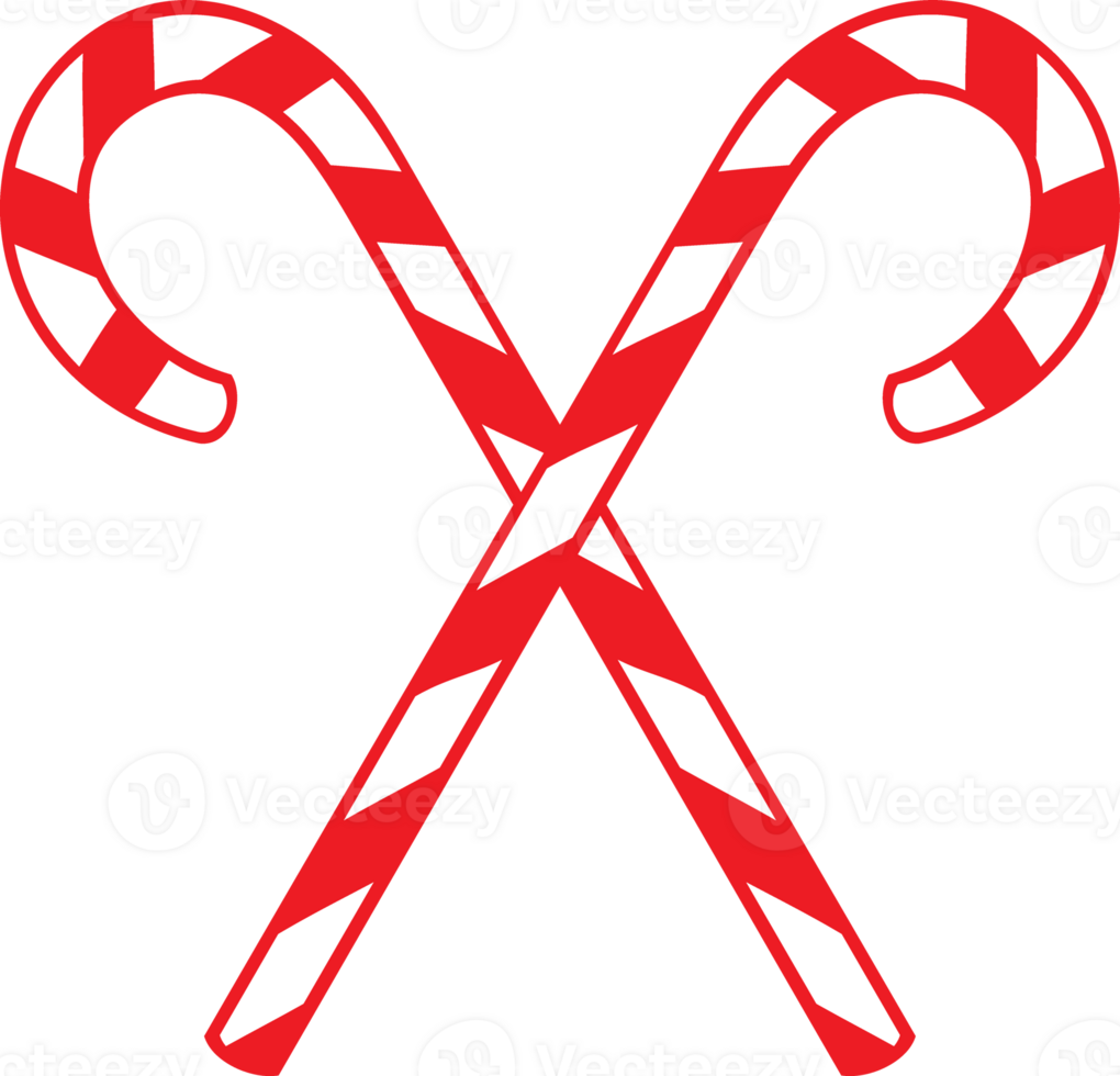 Crossed Christmas Stripped Candy Cane PNG Illustration 24391668 PNG
