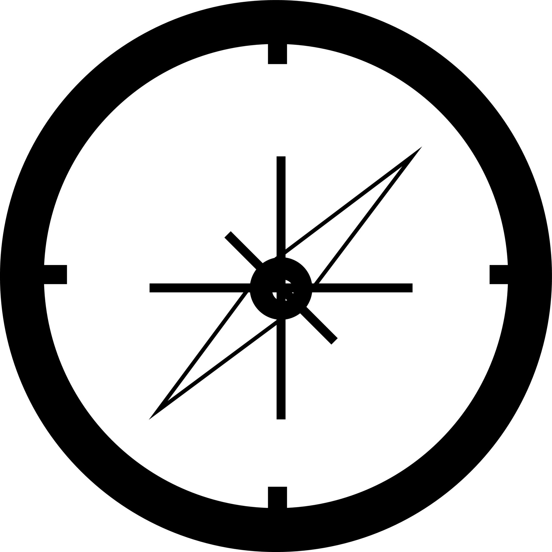 Black And White Compass In Flat Style 24392008 Vector Art At Vecteezy
