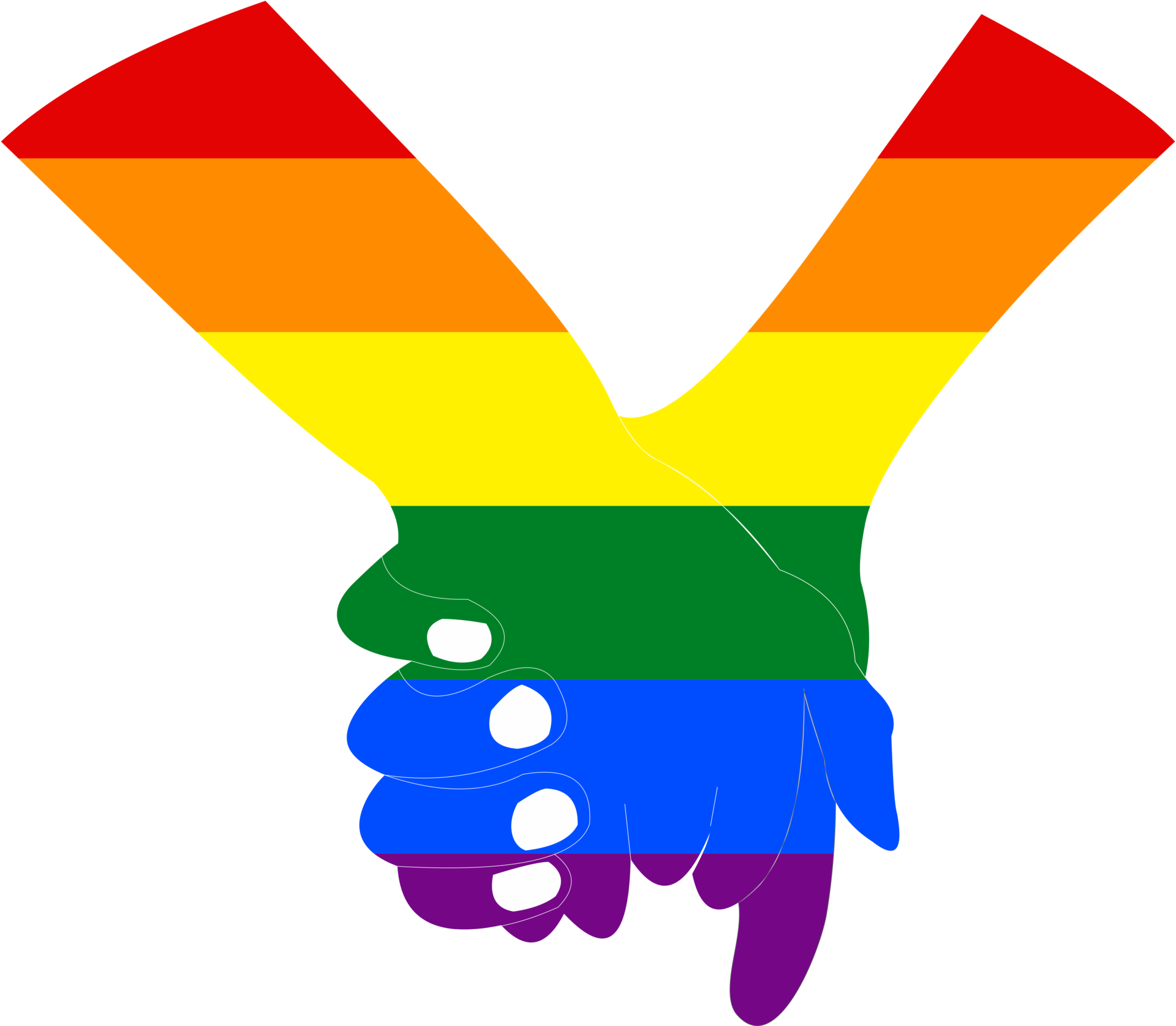 LGBTQ rainbow hand icon PNG 24393064 PNG