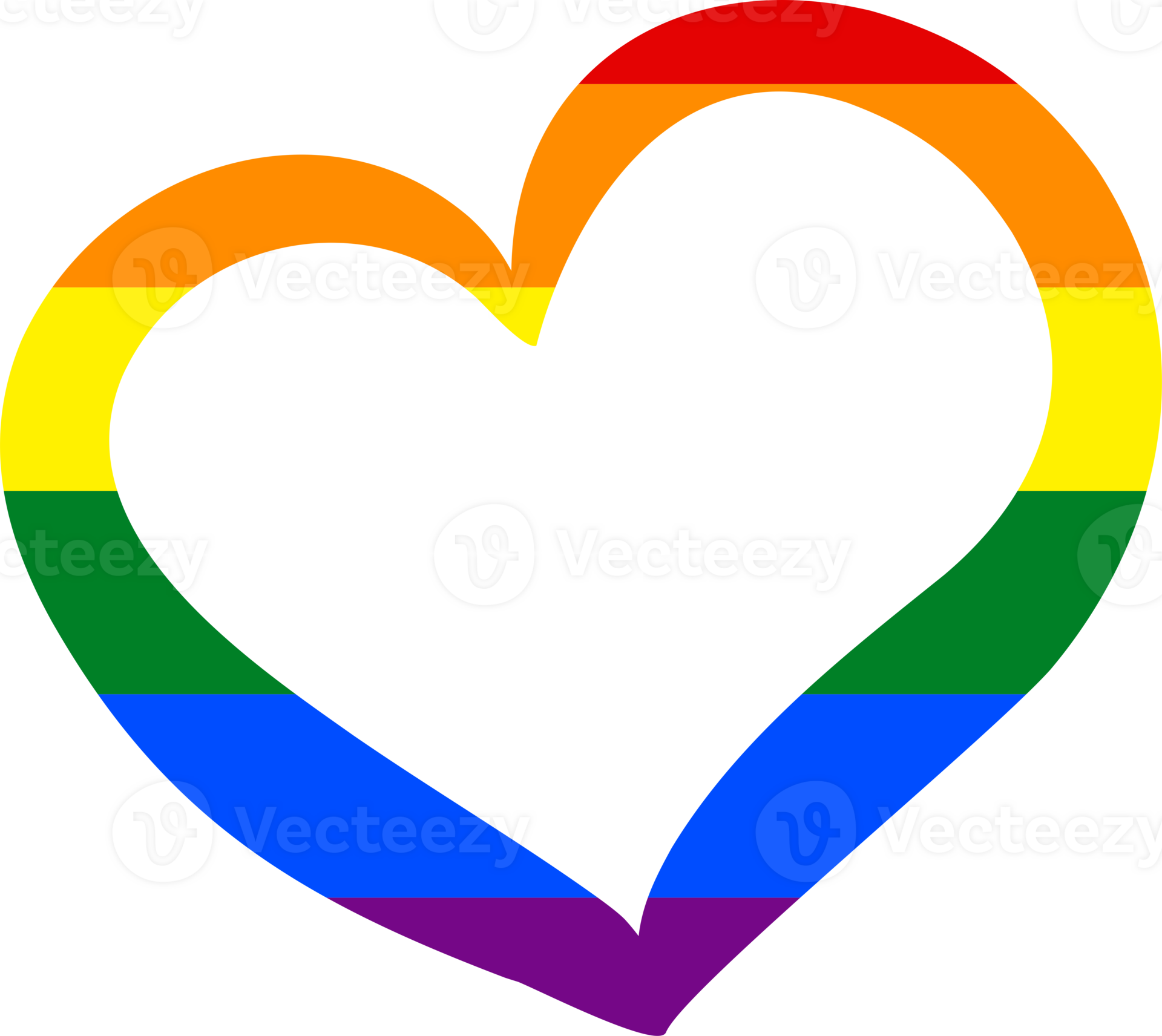 LGBTQ rainbow heart PNG 24393101 PNG