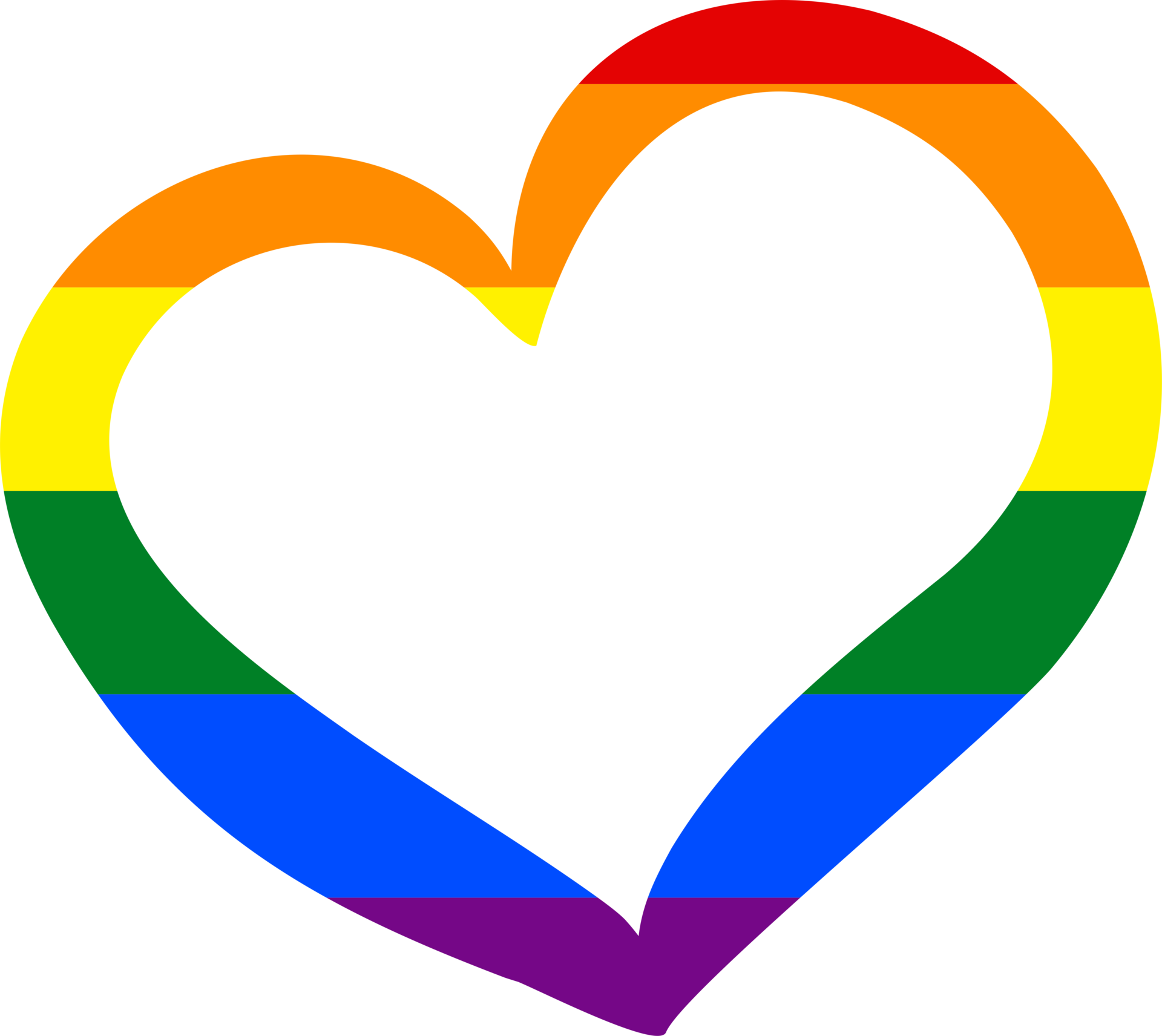 LGBTQ rainbow heart PNG 24393101 PNG