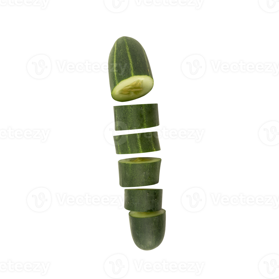 Falling Cucumber Slice Cutout Png File 24393249 Png