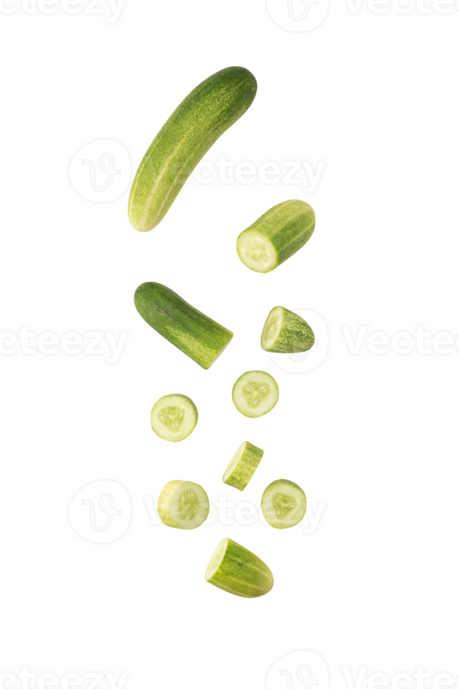Falling Cucumber Slice Cutout Png File 24393253 Png