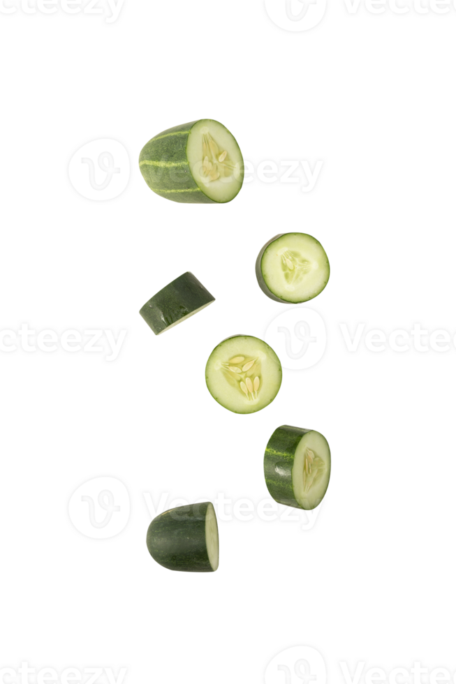 Falling Cucumber Slice Cutout Png File 24393259 Png