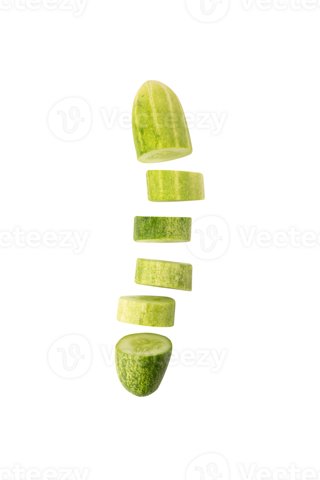 Falling Cucumber Slice Cutout Png File 24393268 Png