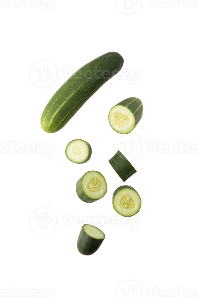 Falling Cucumber Slice Cutout Png File 24393333 Png