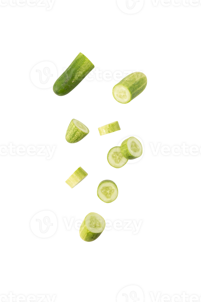 Falling Cucumber Slice Cutout Png File 24393342 Png