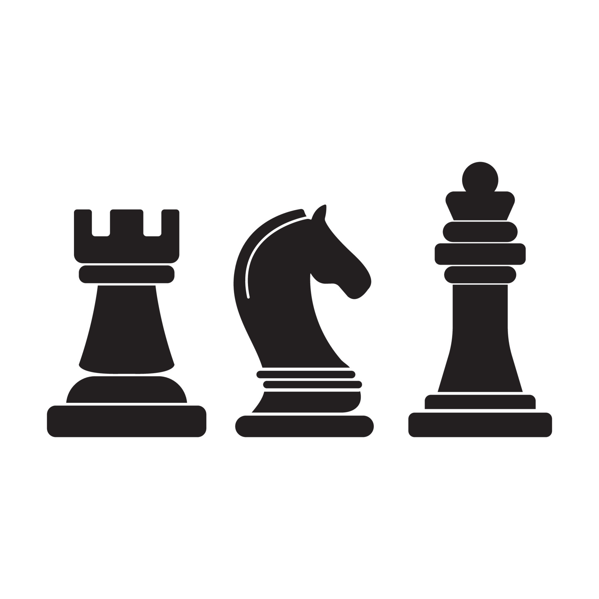 chess icon vector 24394202 Vector Art at Vecteezy