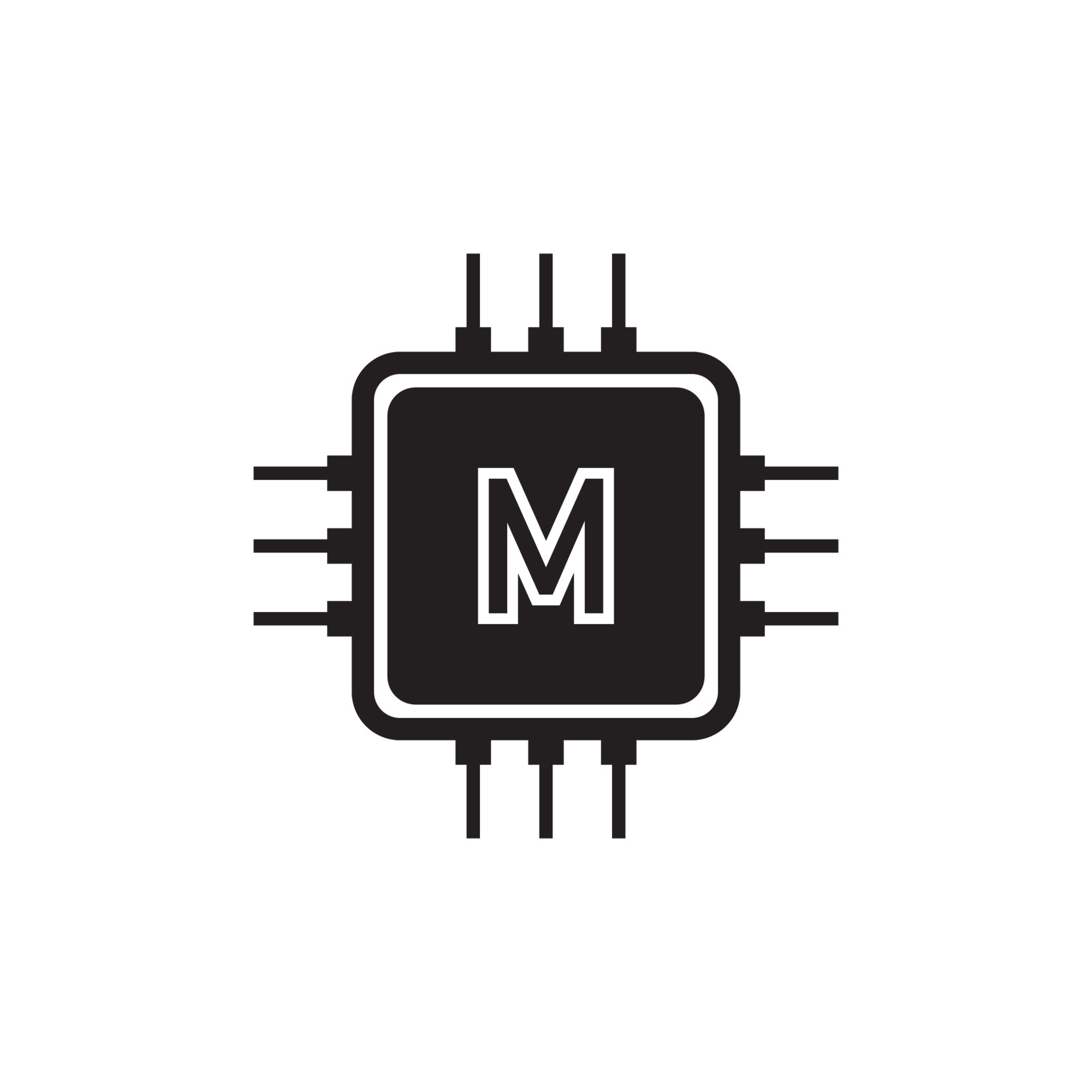 microchip icon vector 24394256 Vector Art at Vecteezy microchip icon vector 24394256 Vector Art at Vecteezy